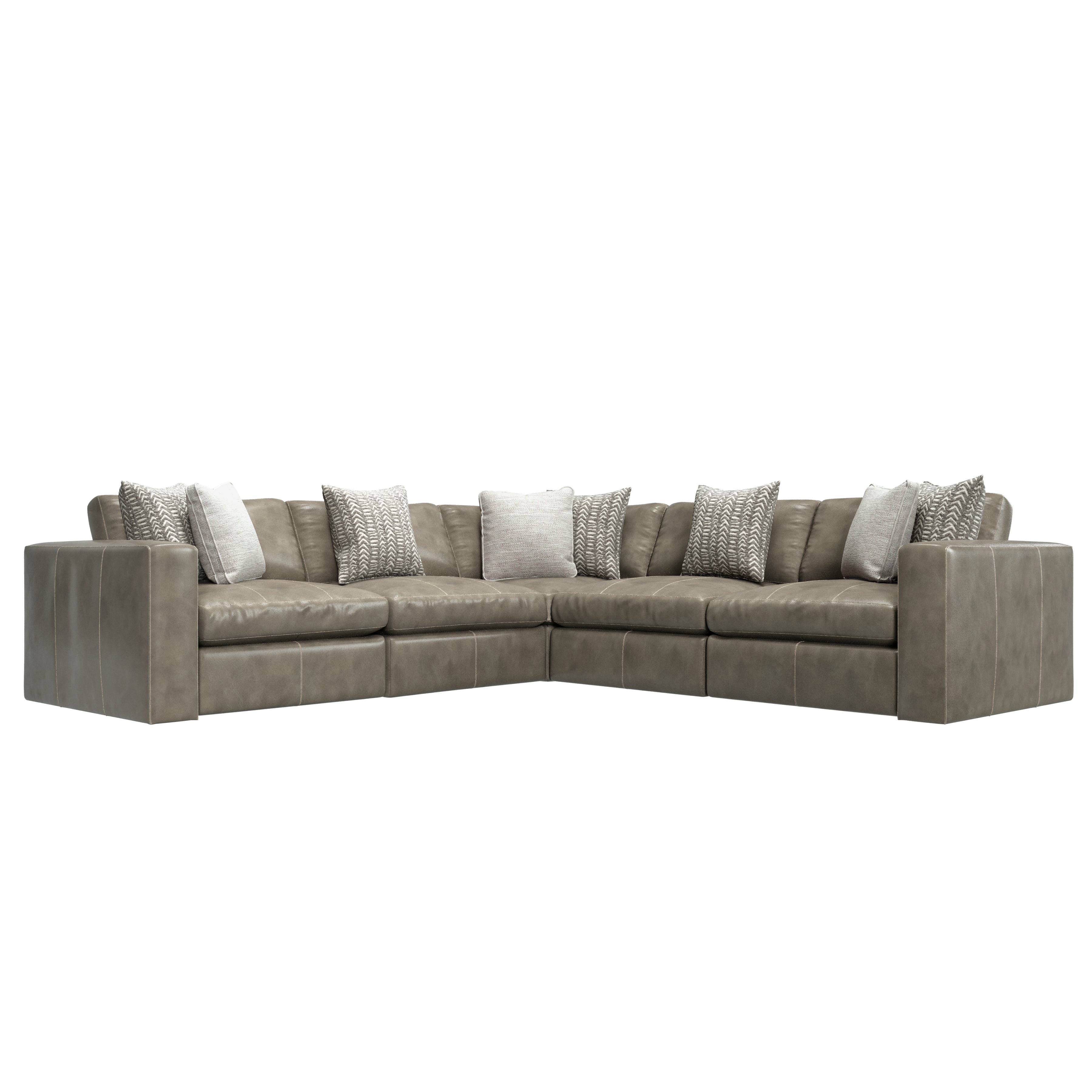 Bernhardt foster leather sectional store