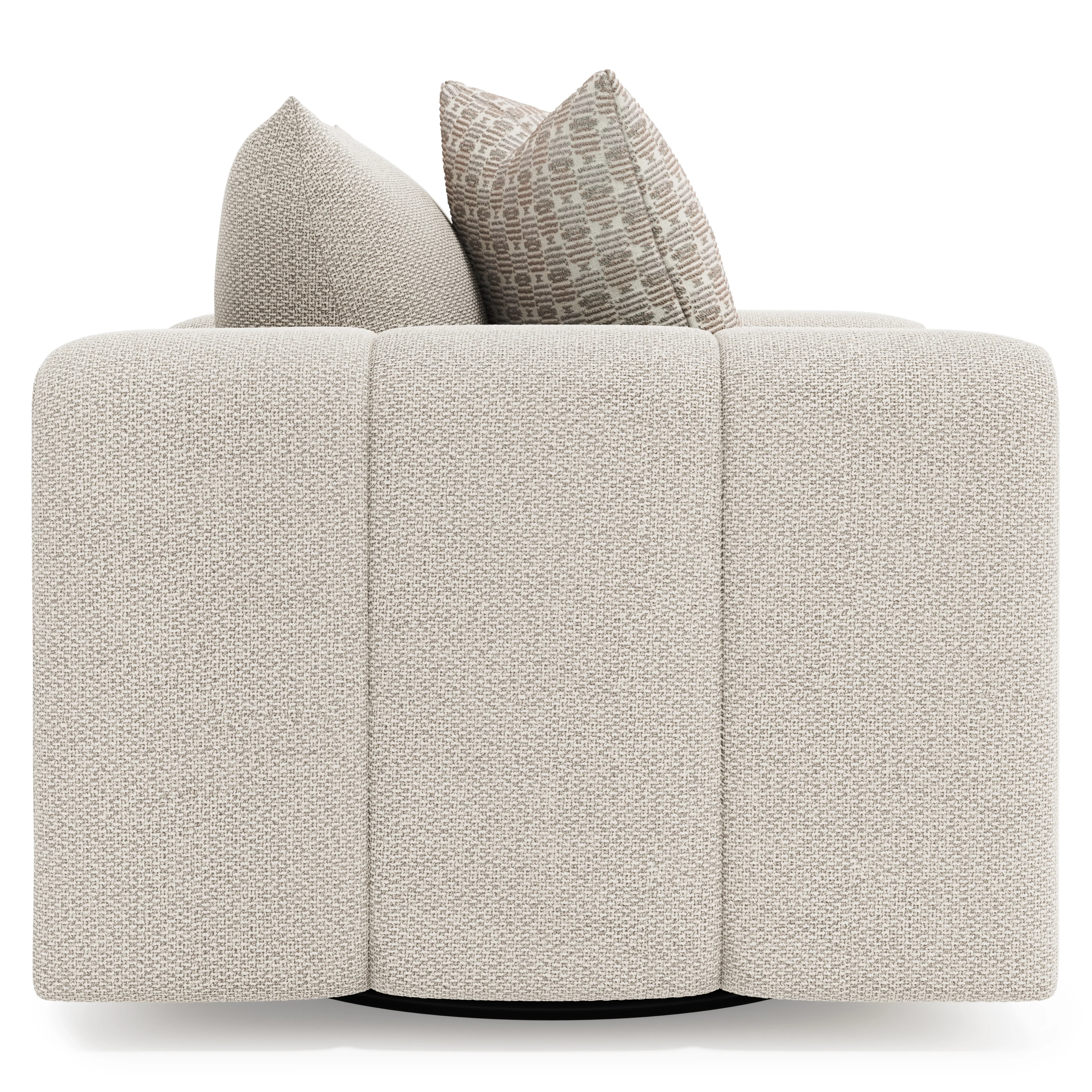 Bernhardt Bernhardt Living 107108993 Vista Fabric Swivel Chair | Baer's ...