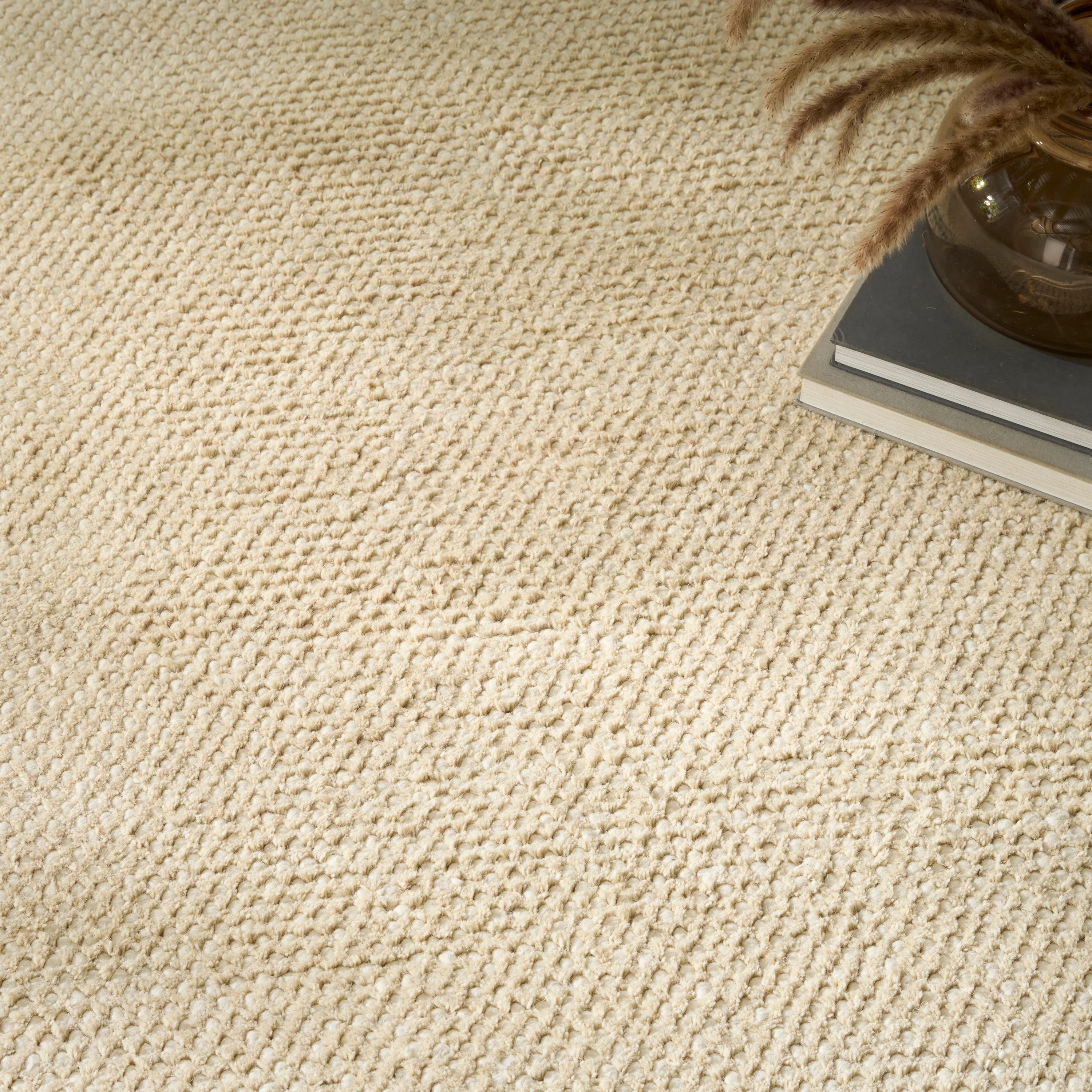 Nourison Pure Rows ROW01-IVBGE-9'9"x13'9" 9'9" X 13'9" Ivory Beige ...