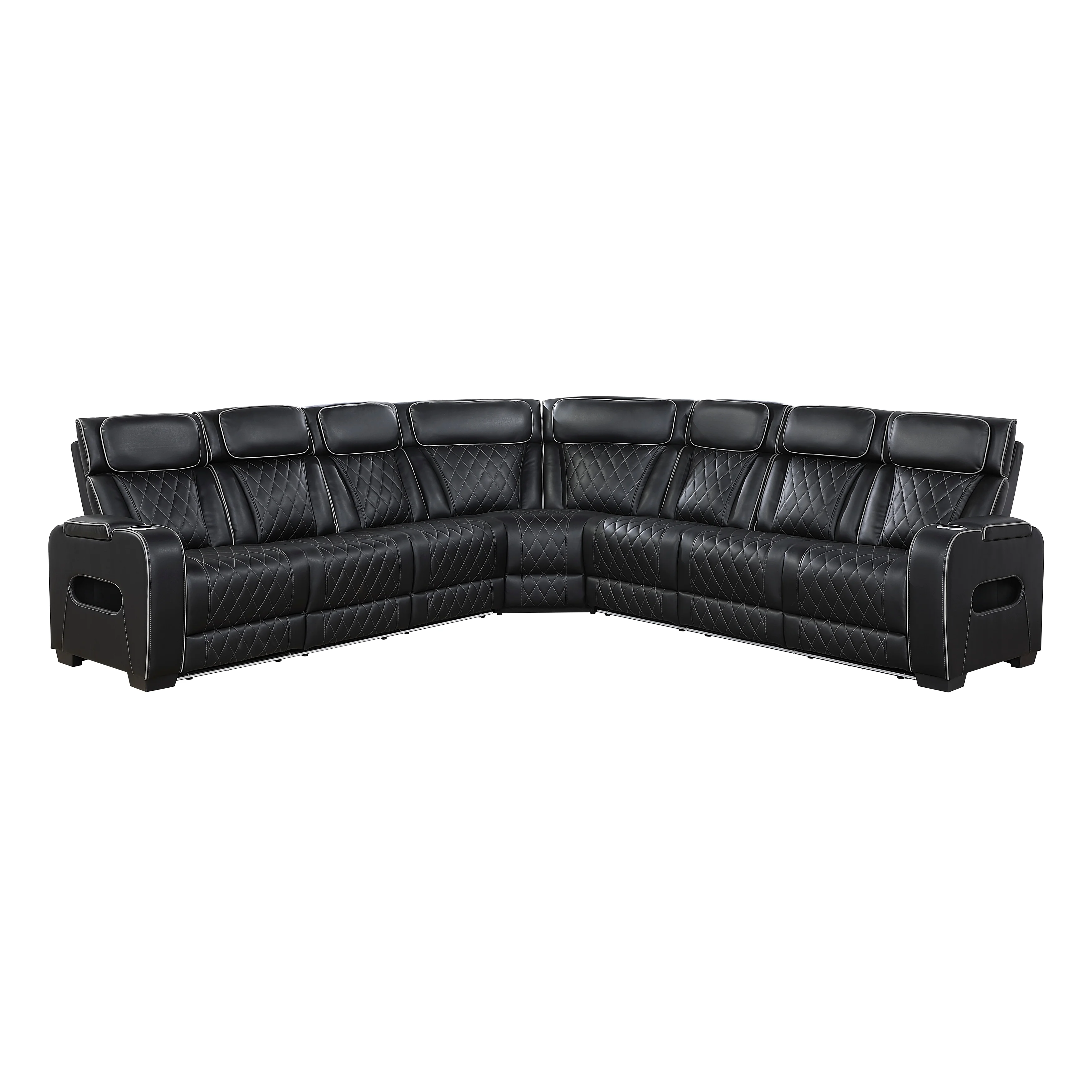 Homelegance Furniture Fairway 9516BLKS*33L3RPWH Contemporary 3-pc ...