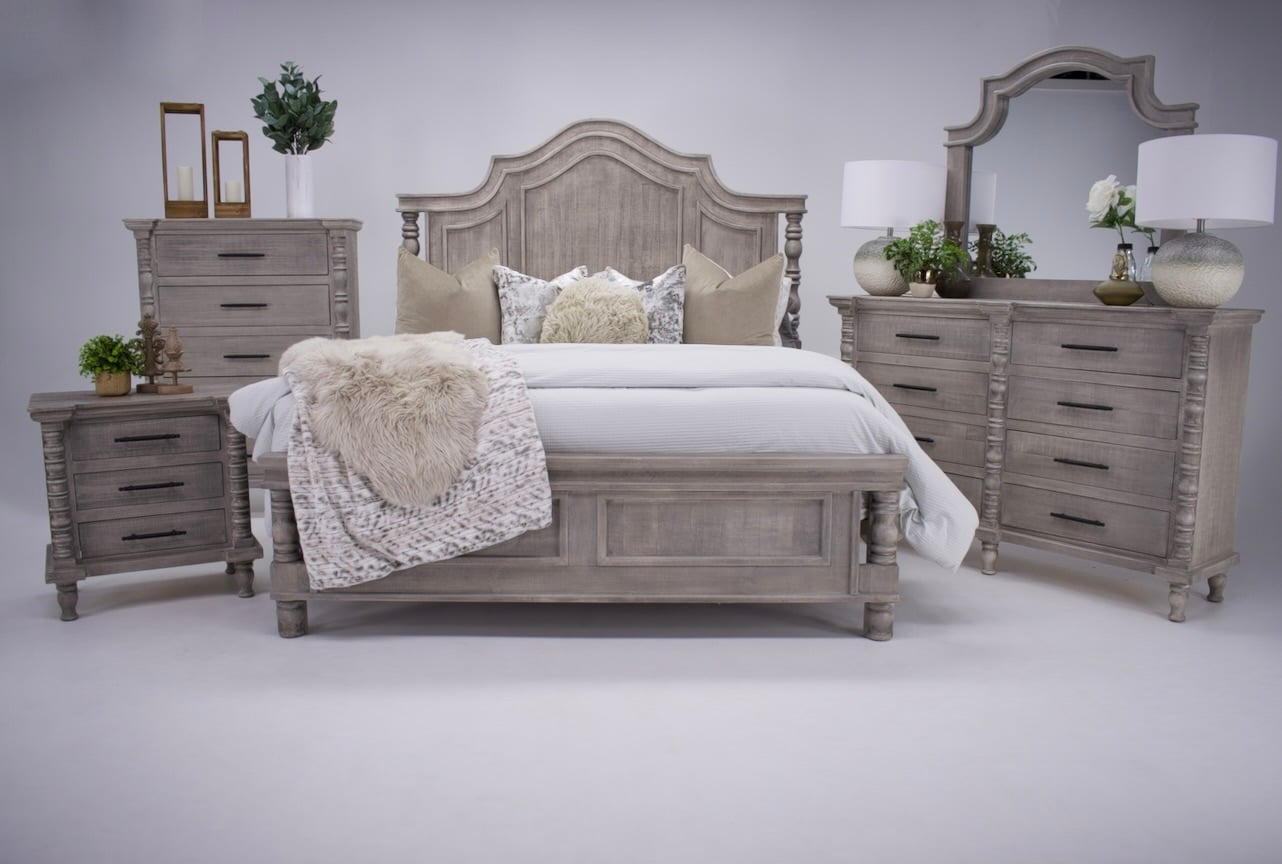 Vintage FAITH 102-FAITHKRx1+102-FAITHKHBx1+102-FAITHKFx1 Faith King Bed ...