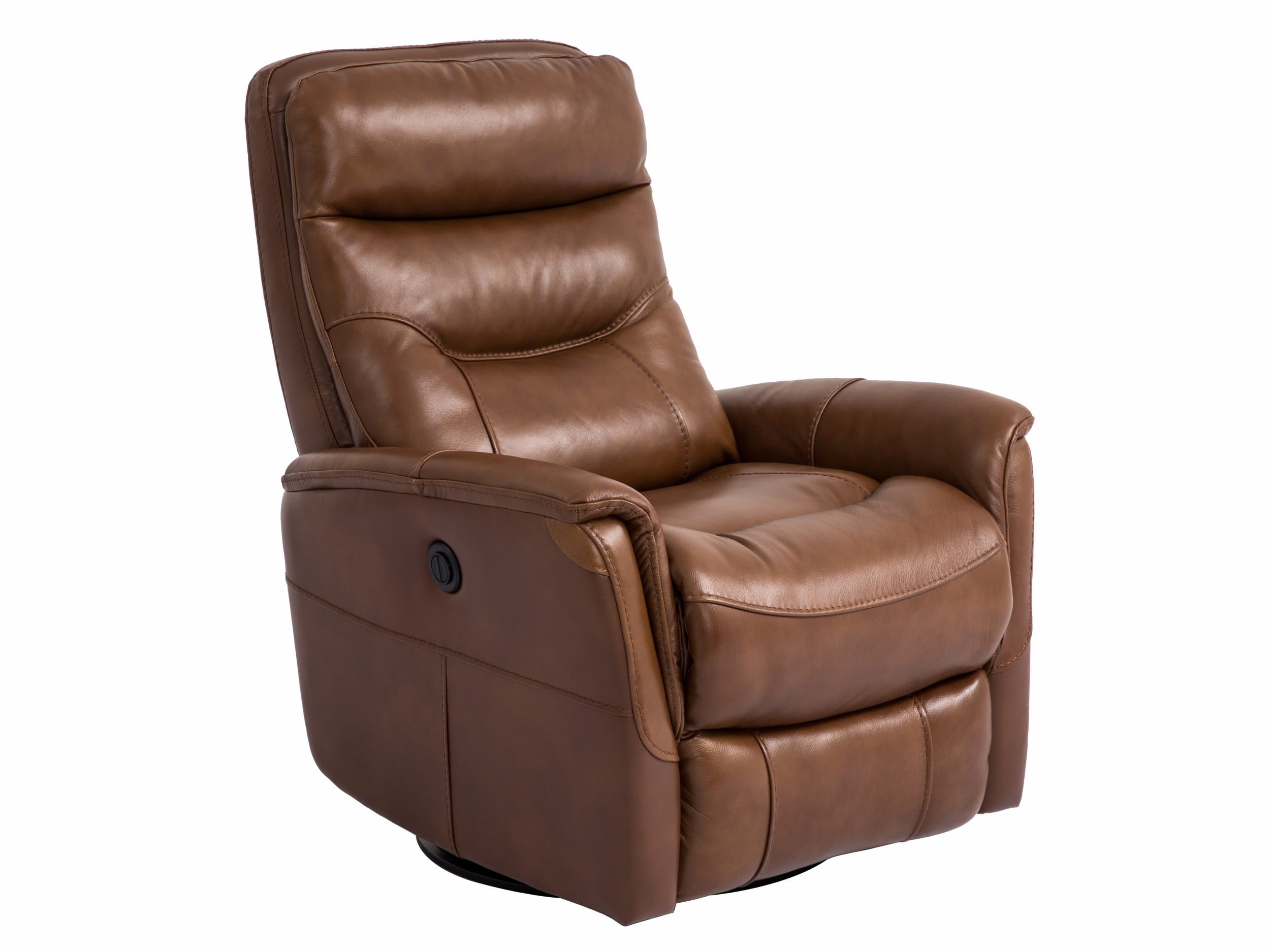 Cheers K887 887-L1-1QSE3716 Power Leather Swivel Recliner in Buckskin ...