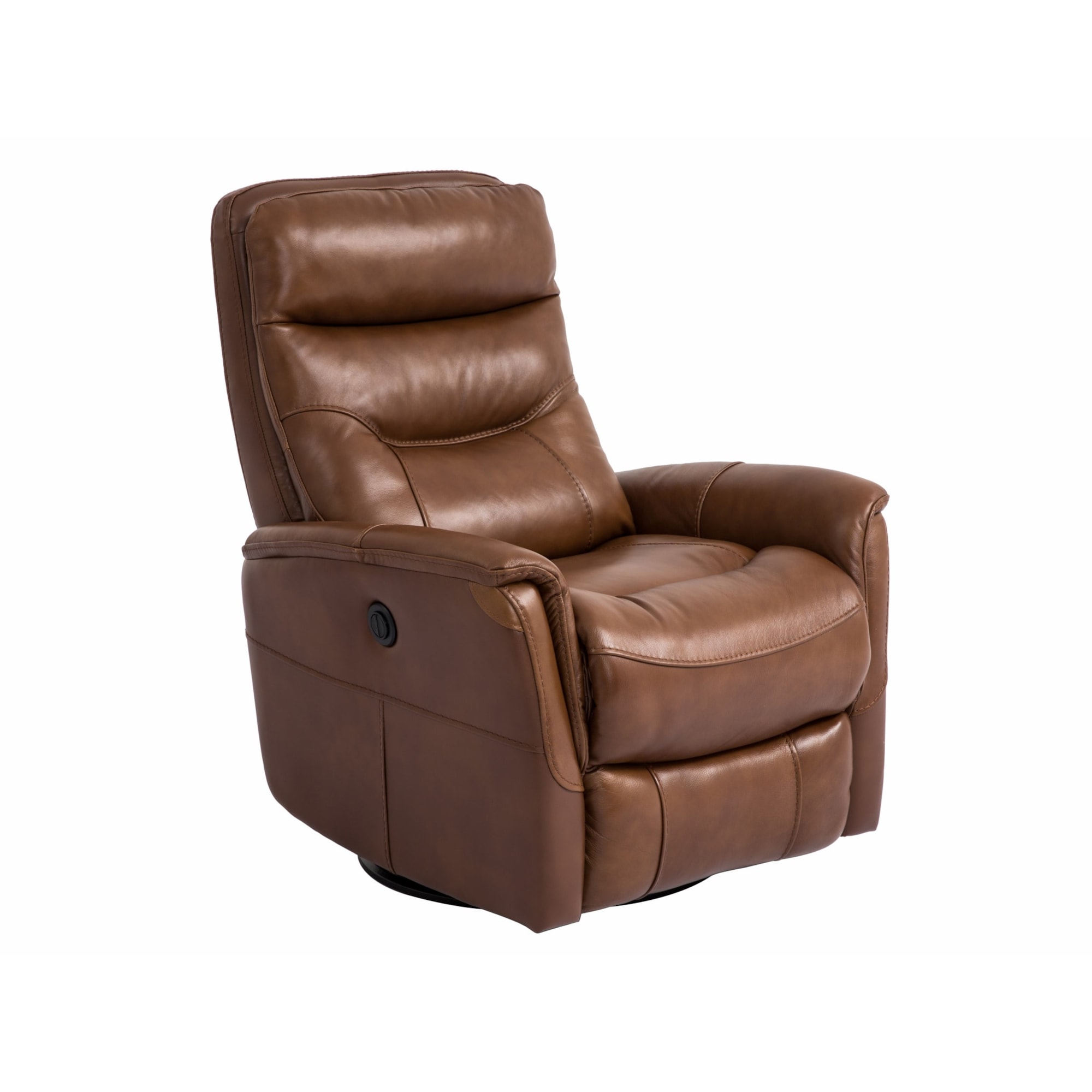 Cheers K887 887-L1-1QSE3716 Power Leather Swivel Recliner in Buckskin ...