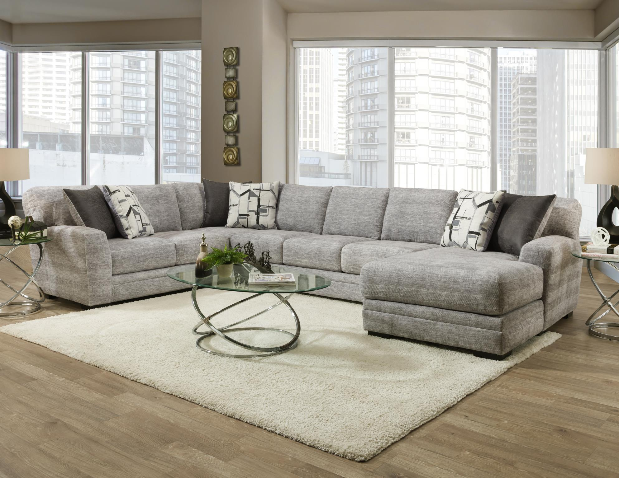 Albany 0969 969-3PCS-SECT-Dove 3-PC Sectional | Royal Furniture ...