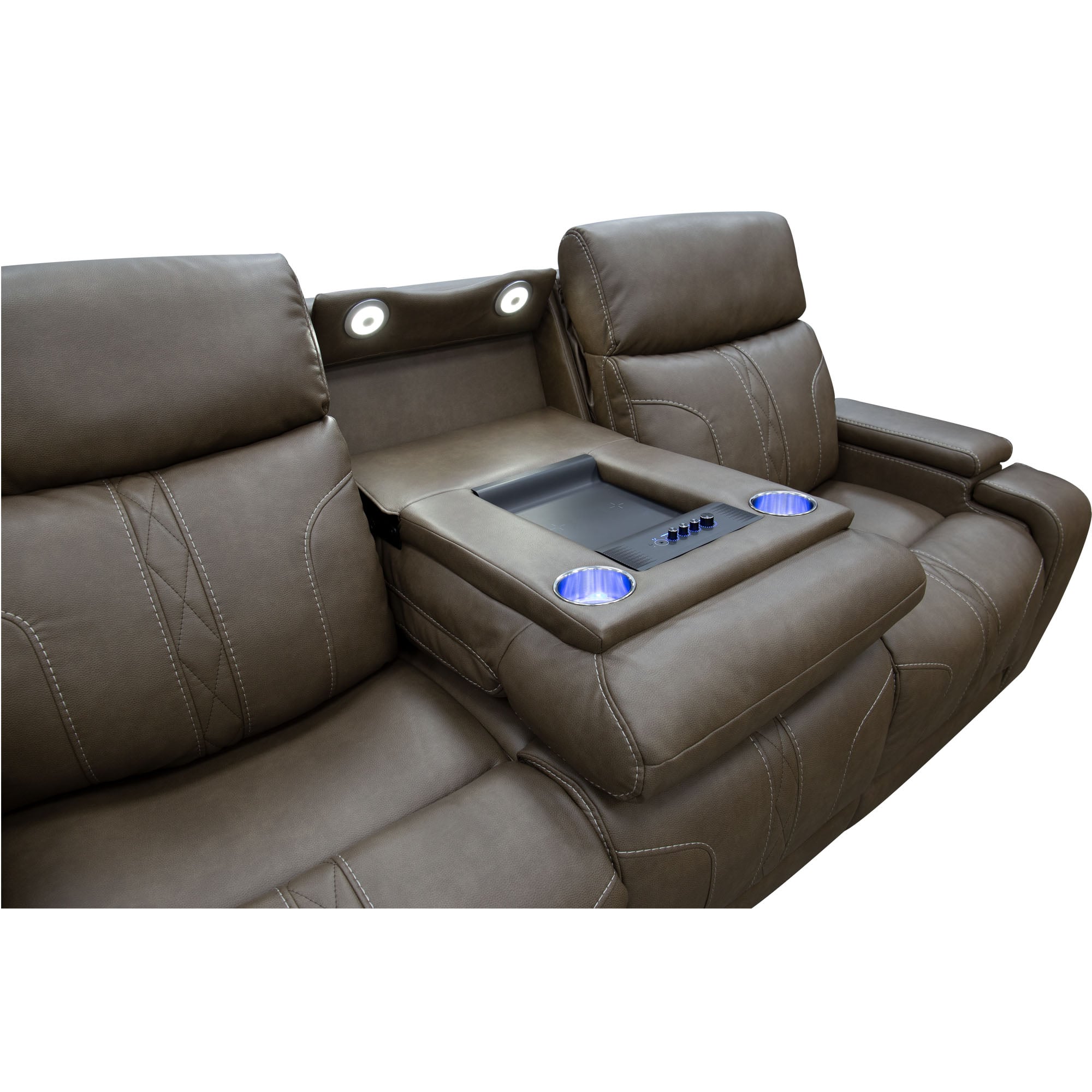 Moto Motion Kempton 535-1E Layflat Recliner Home Theater Sofa with 3 ...
