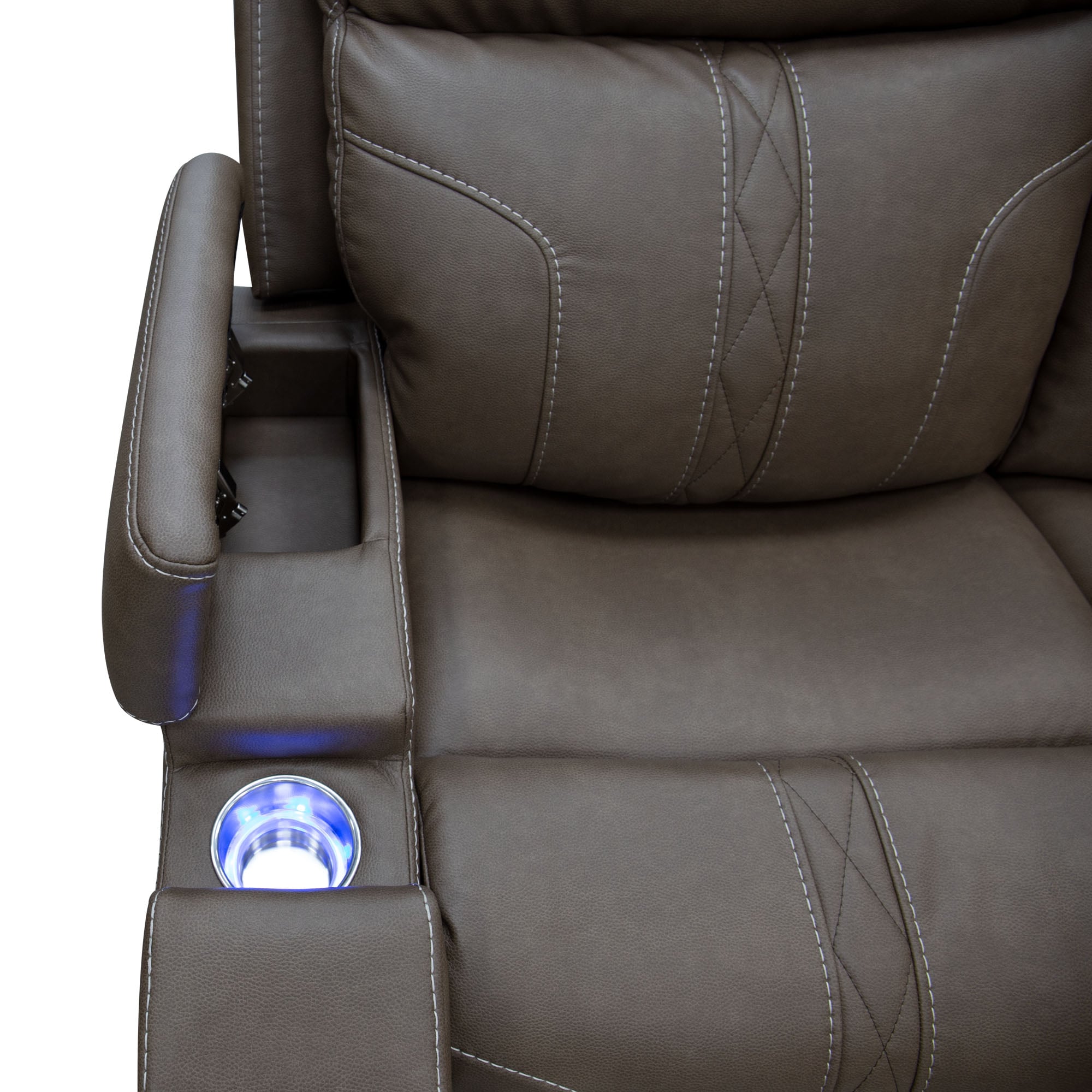 Moto Motion Kempton 535-1E Layflat Recliner Home Theater Sofa with 3 ...