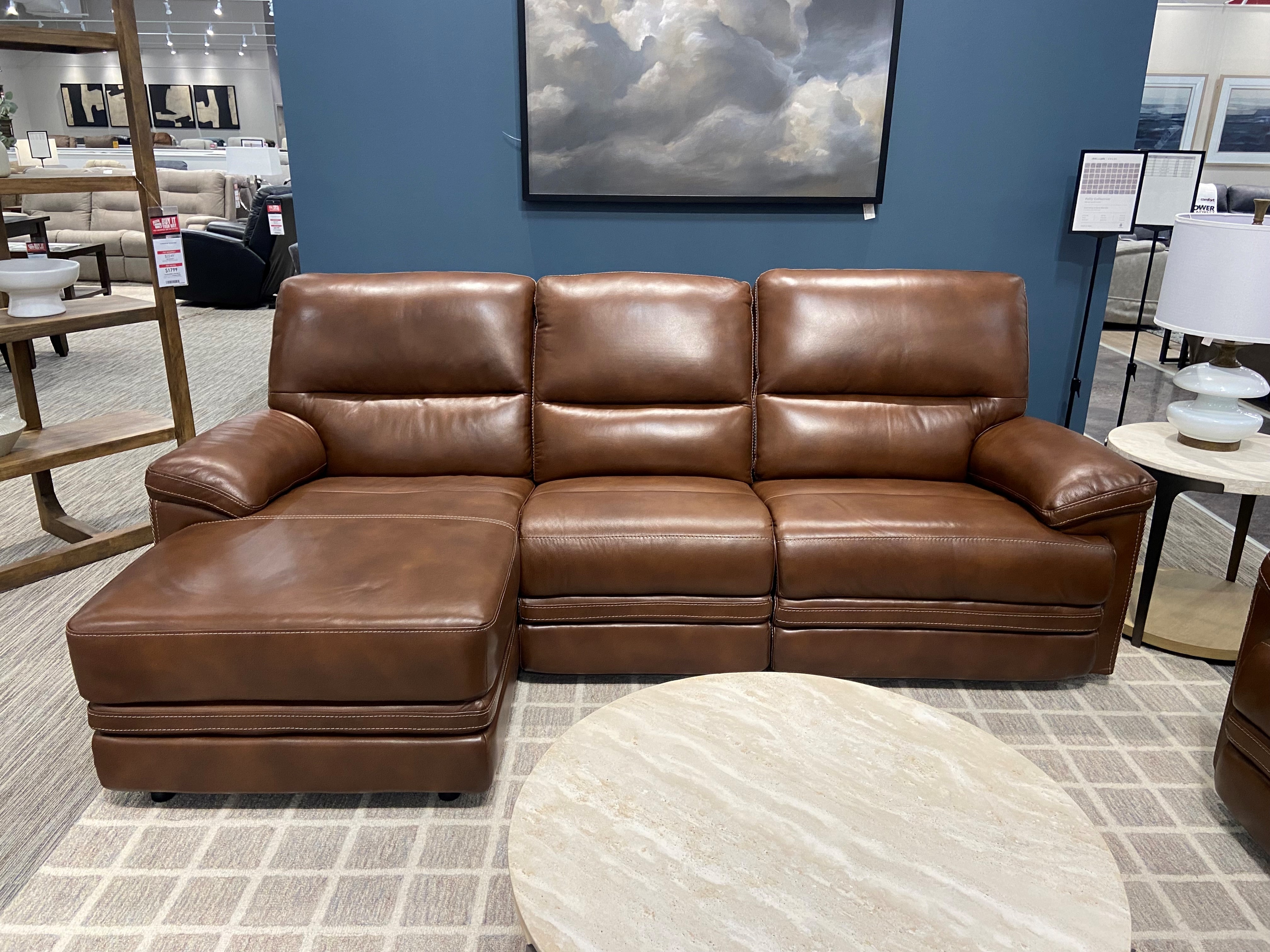 Simon li leather sectional costco store