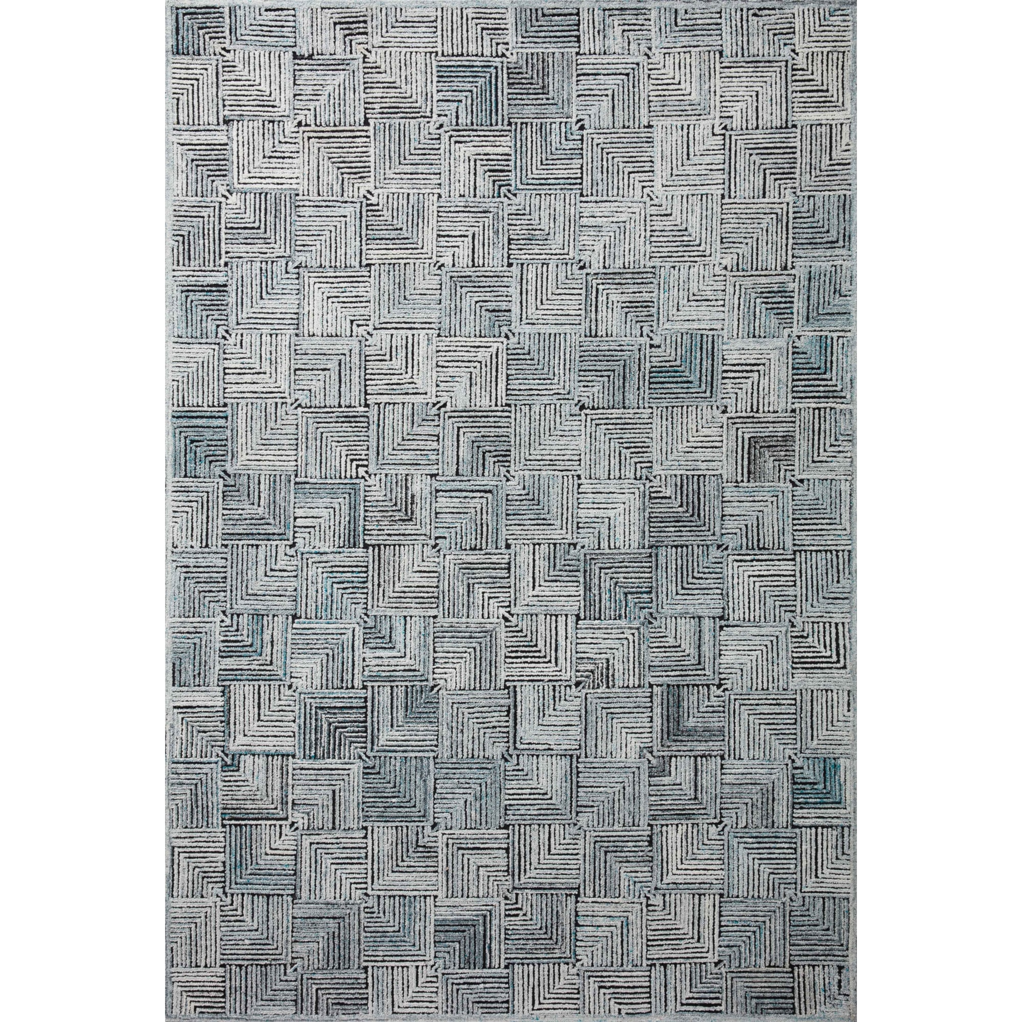 Loloi Rugs Prescott PRSCPRE-03AH0086C0 8'6" x 12' Arctic Blue Rectangle ...