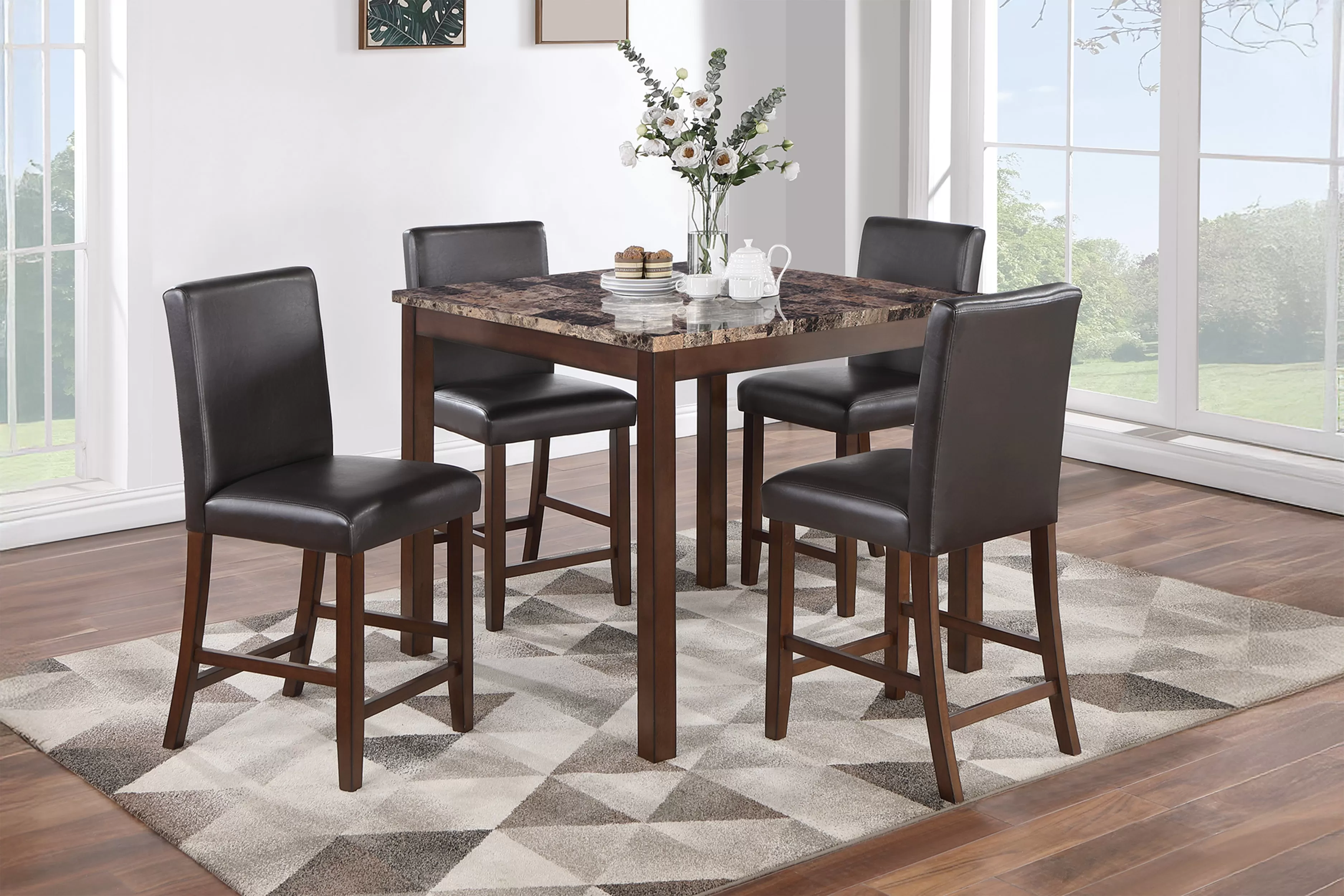 Modern living 20733 MODERN LIVING EXPRESSO 5 PIECE PUB | SET | 7 Day ...