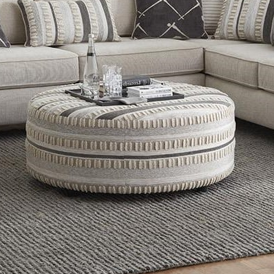 Round ottoman store