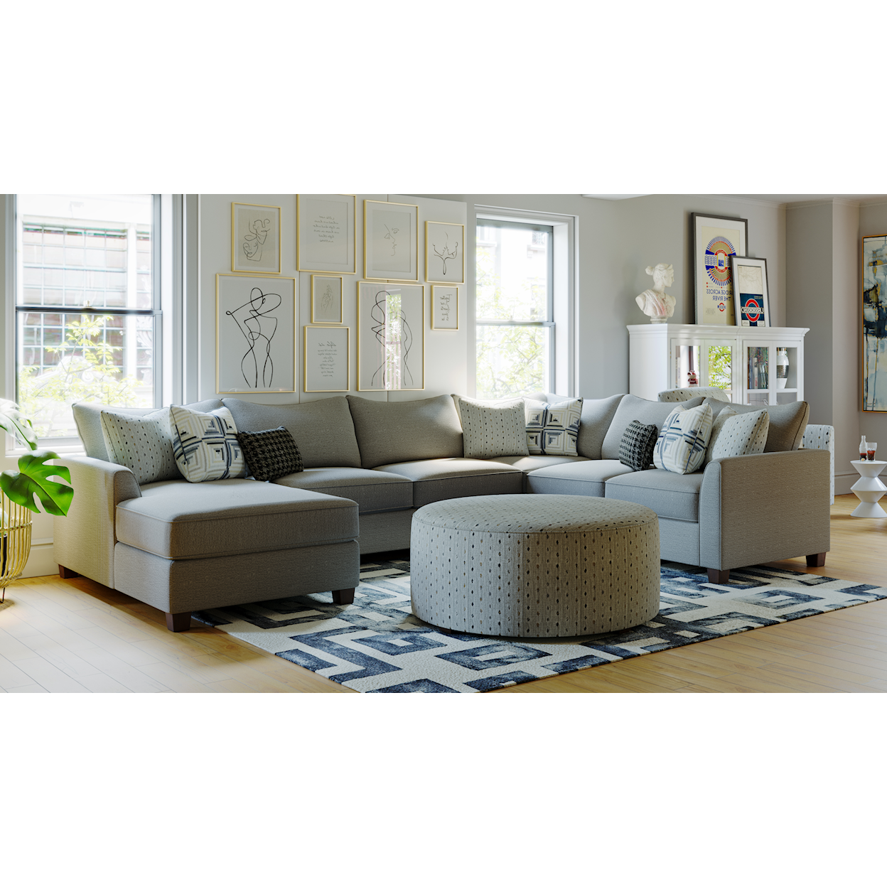 Tampa Bay Iron 42116 TAMPA BAY IRON FULL SLEEPER SECTIONAL WITH LAF tampa-bay-iron-42116-tampa-bay-iron-full-sleeper-sectional-with-laf