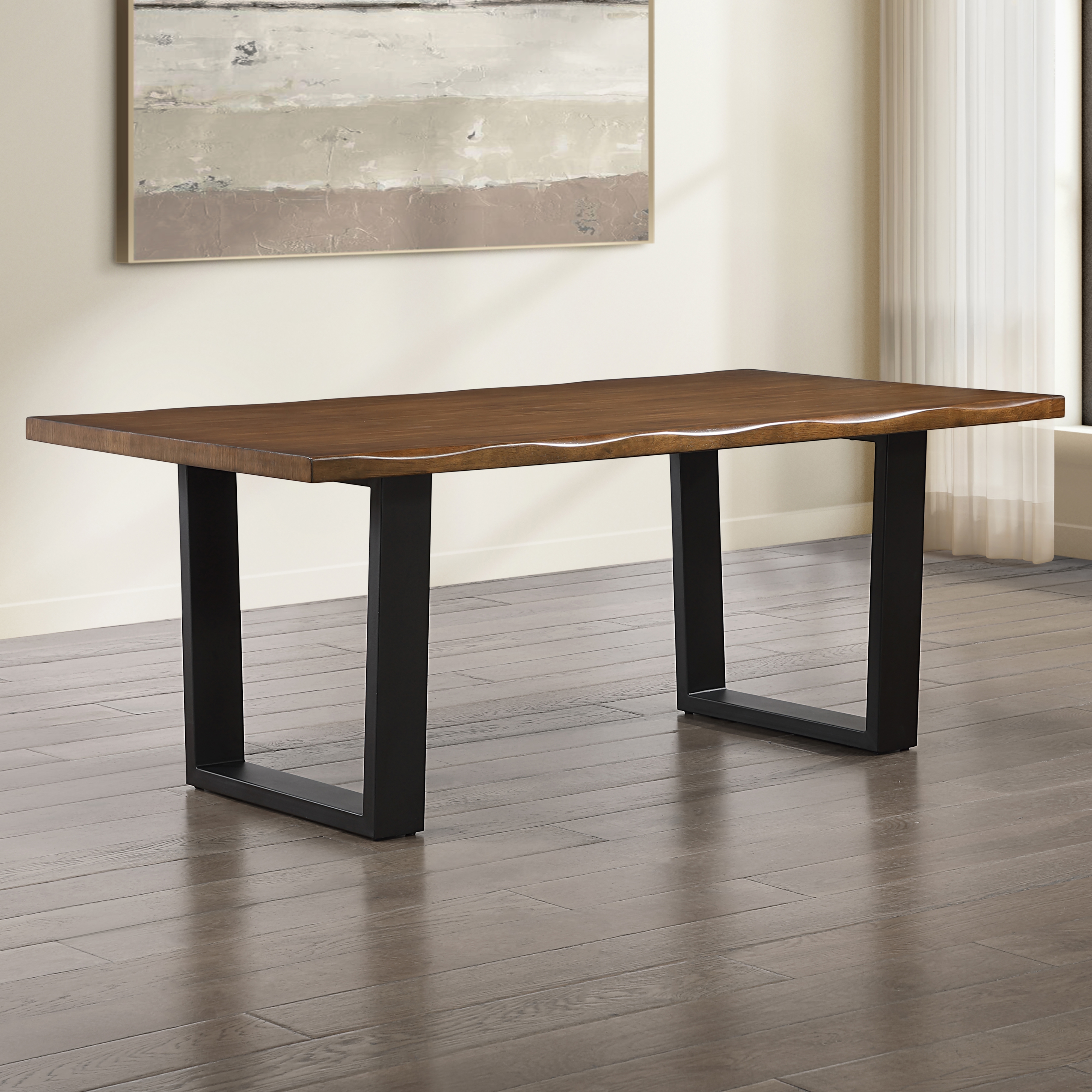 Steve Silver Tucson TUC500-D7PC Contemporary 7-pc. Live-Edge Dining Set ...