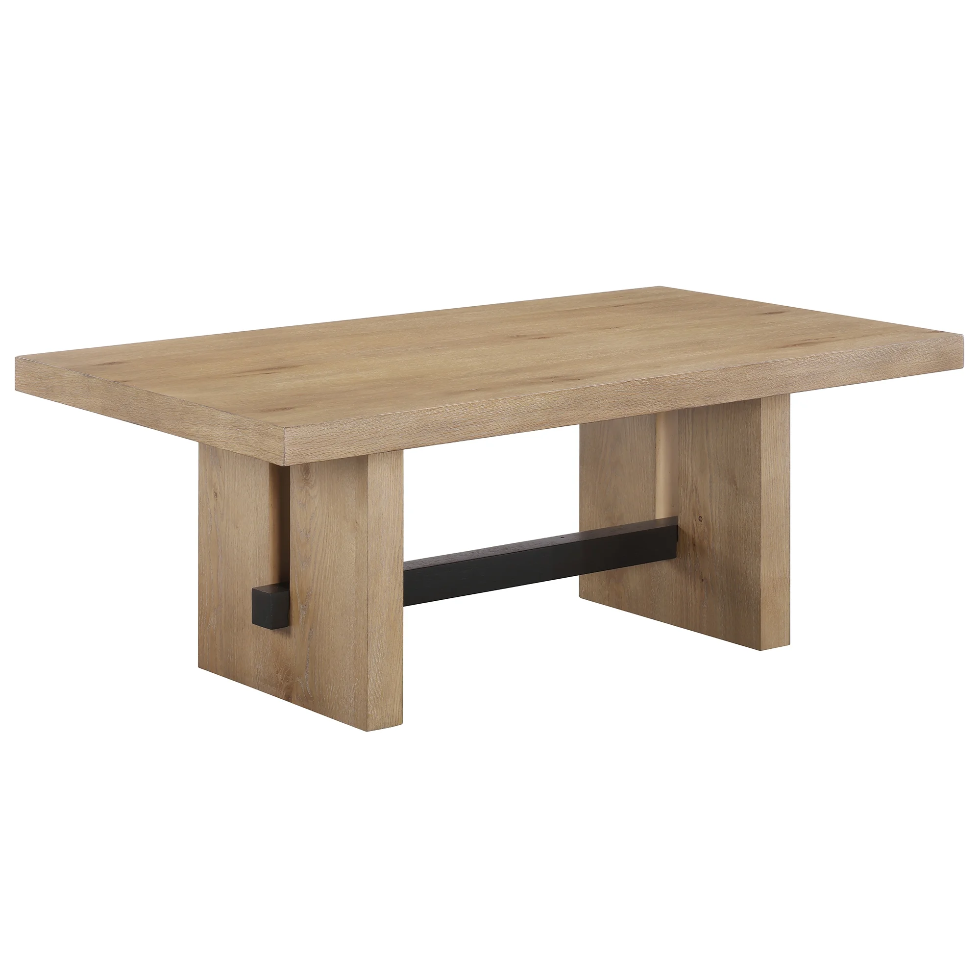 Steve Silver Aubrey AUB100NC Modern Rustic 48" Trestle-Base Cocktail ...