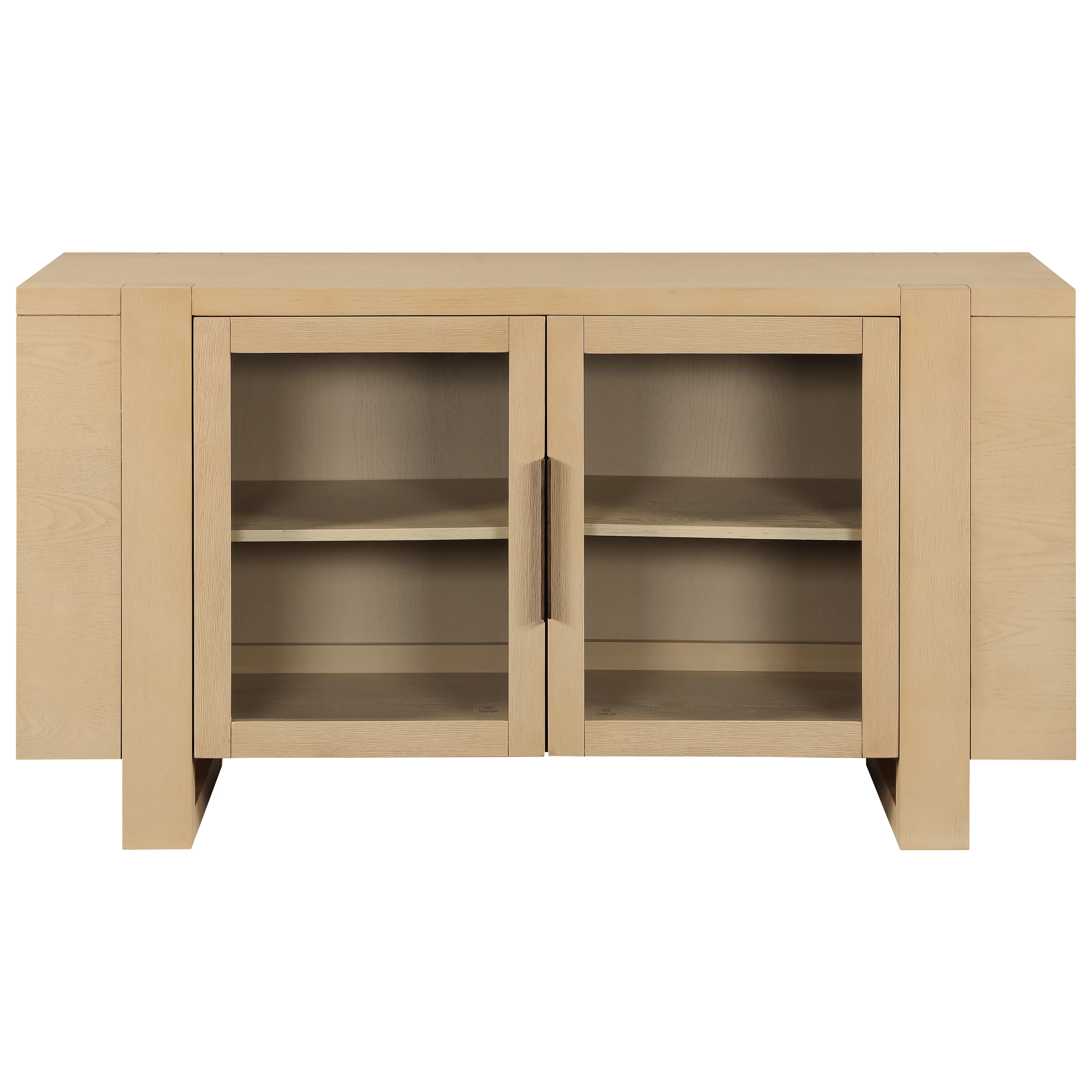 Steve Silver Reid RED500TSV Contemporary 60" Glass-Door Server with USB ...