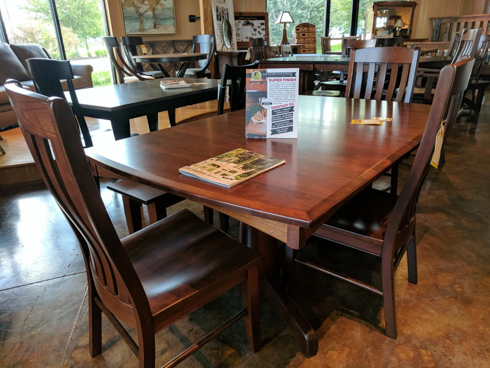 Oakwood Industries Casual Dining 13304O Double Pedestal Lighthouse ...