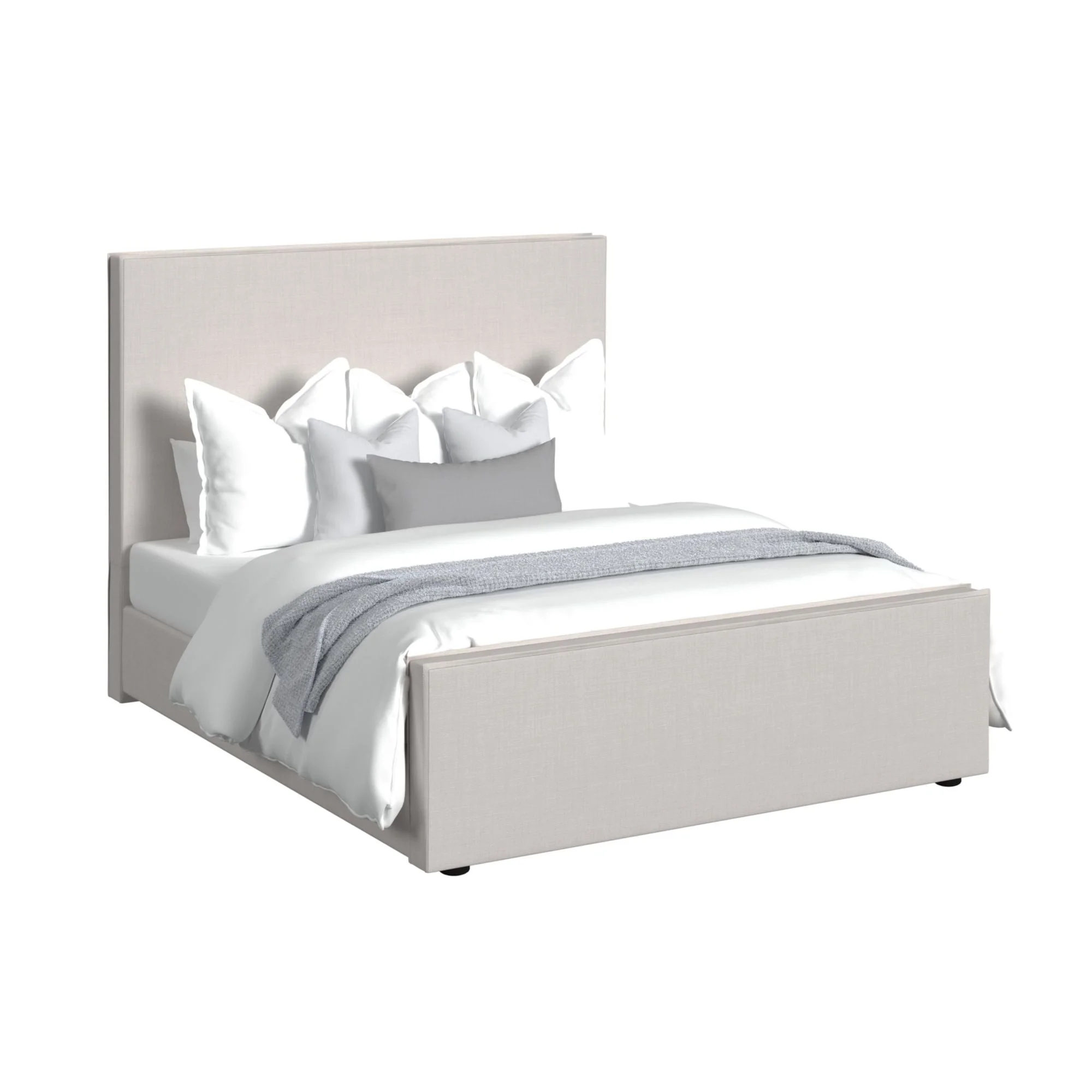 Elements International Viv MB-8720-7-QB Contemporary Upholstered Queen ...