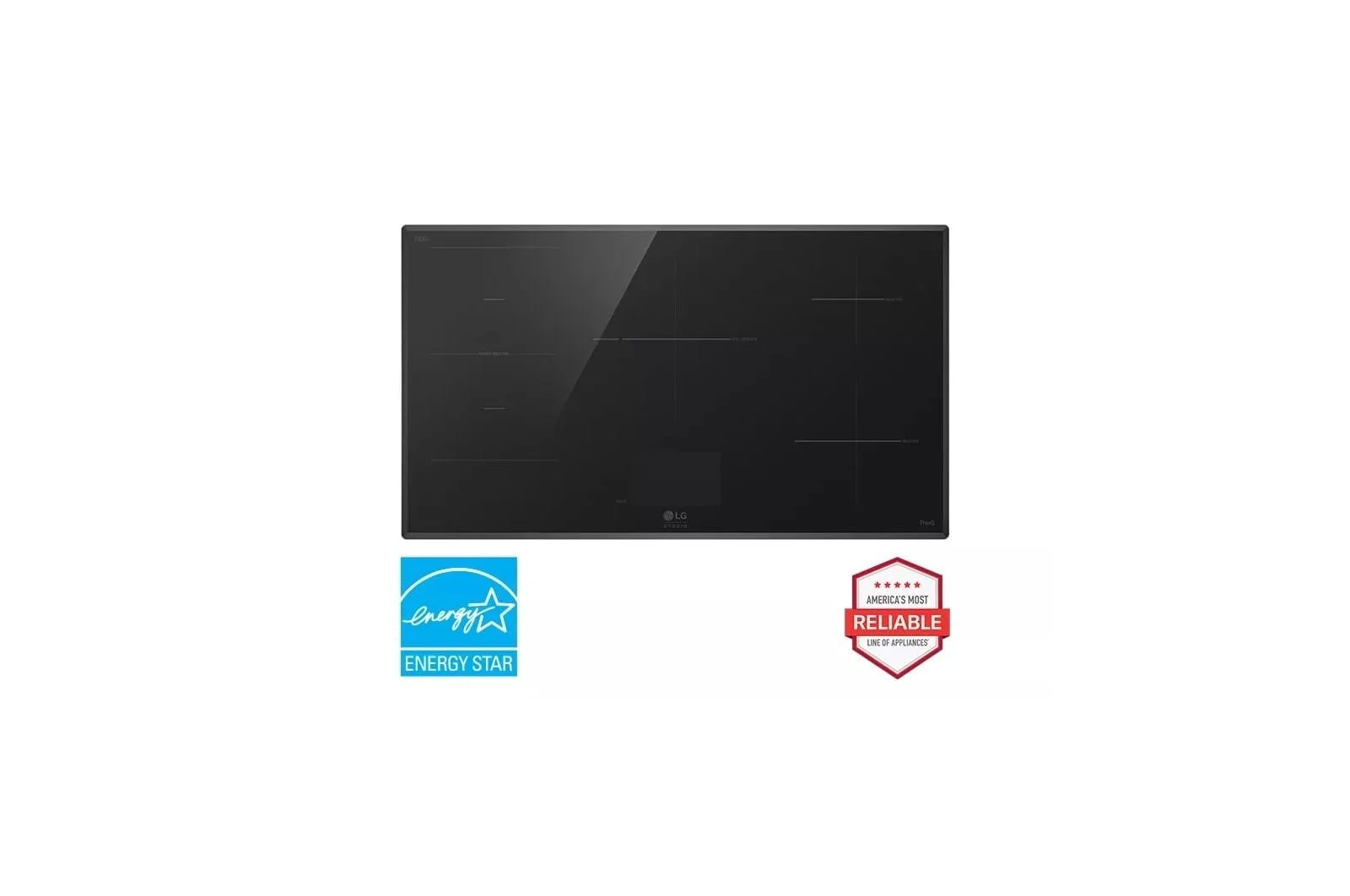 LG Appliances CBIS3618BE Lg Studio 36" Induction Cooktop With 5 Burners ...