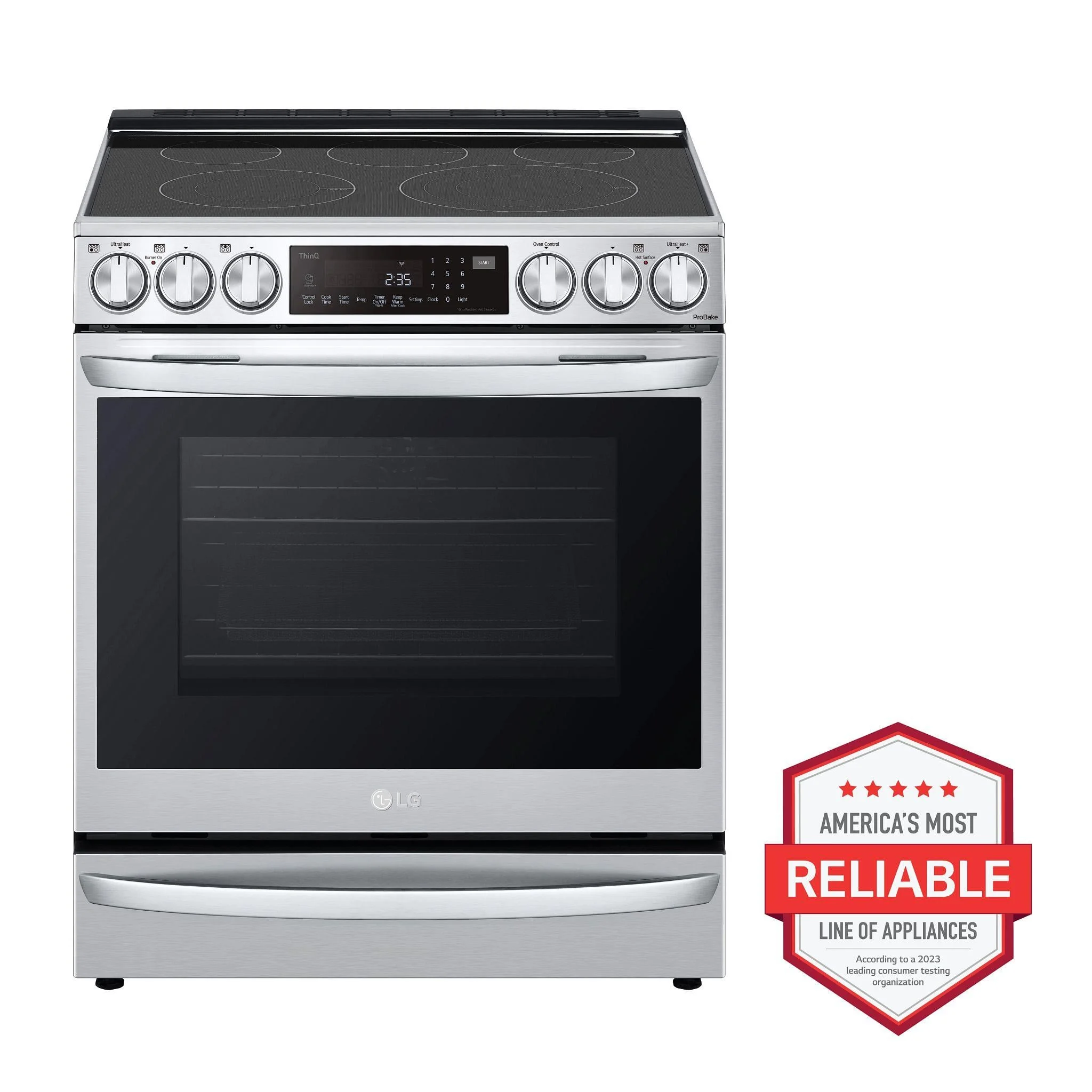 LG Appliances LSEL6337F 6.3 Cu Ft. Smart Wi-Fi Enabled Probake ...