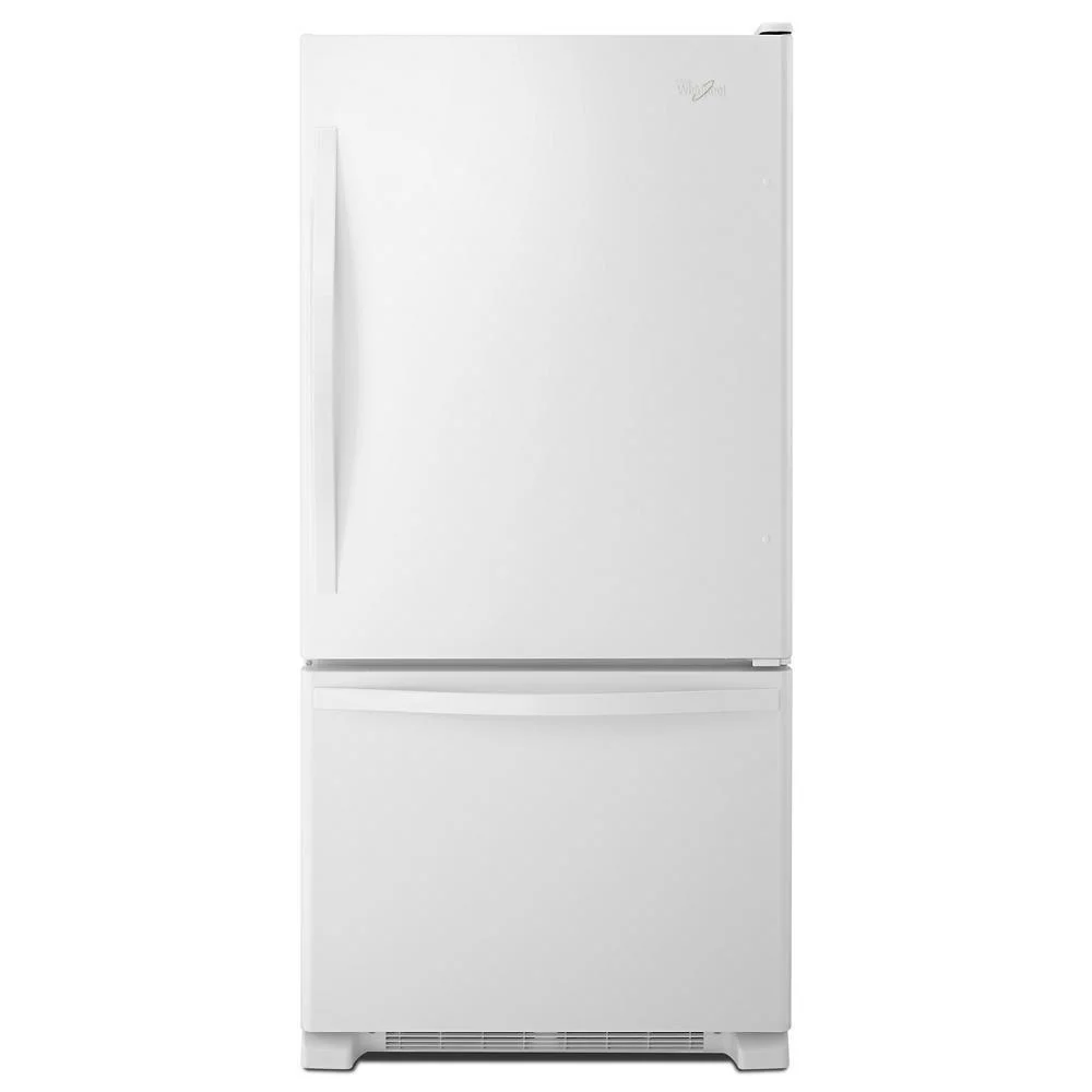 Whirlpool WRB329DMBW Whirlpool 30-Inches Wide Bottom-Freezer Refrigerator with Spillguard™ Glass ...