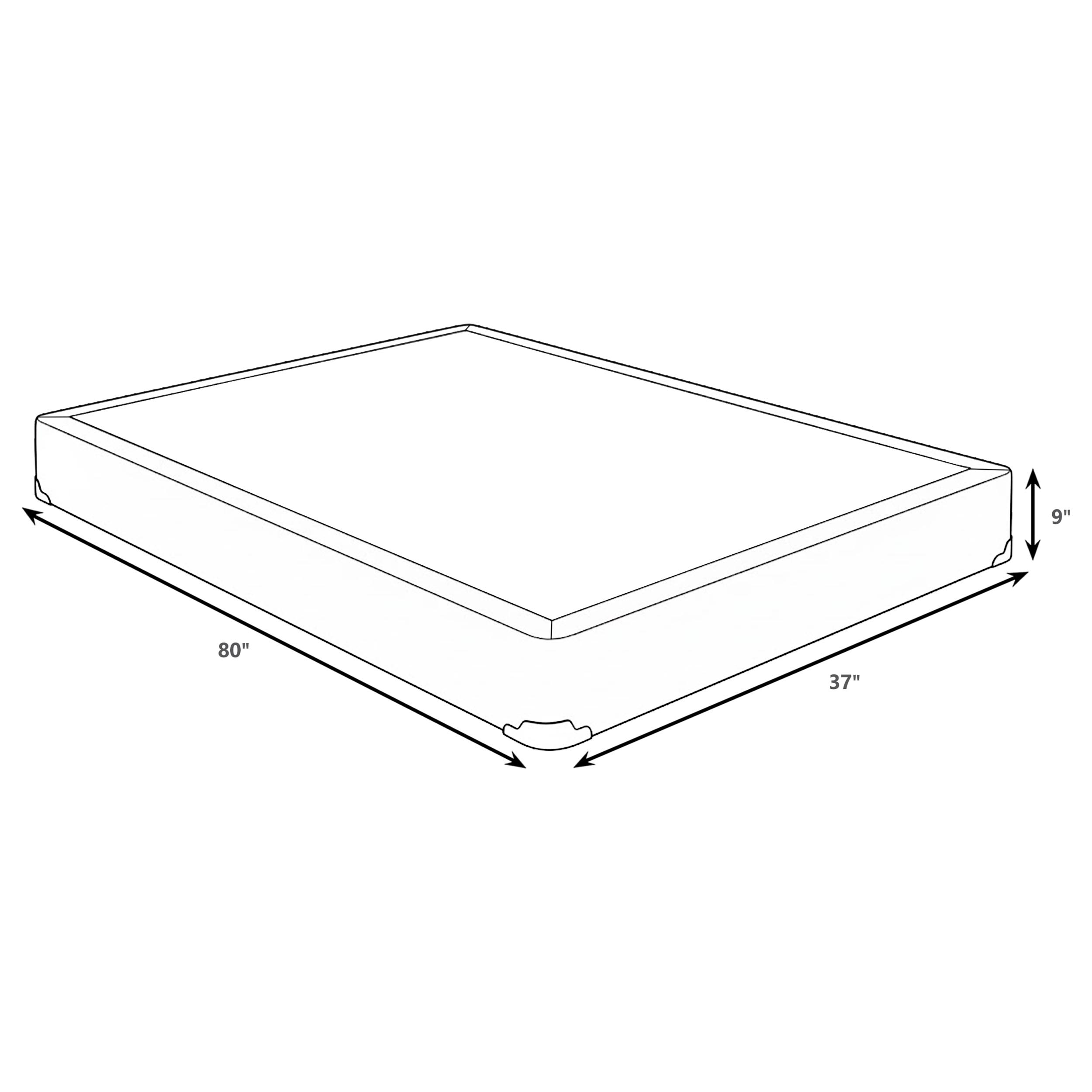Coaster Mercer 350416TL Mercer 9-Inch Twin XL Standard Box Spring ...