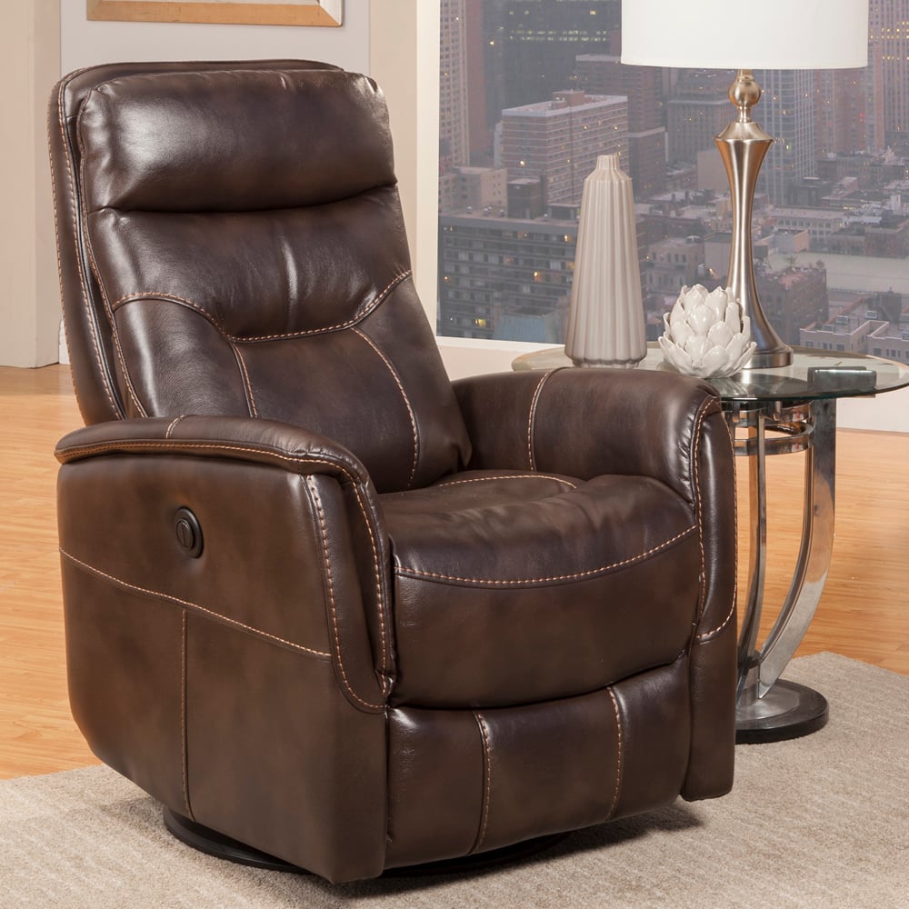 Parker Living Gemini MGEM#812GSPB-TRU Transitional Power Swivel Glider ...