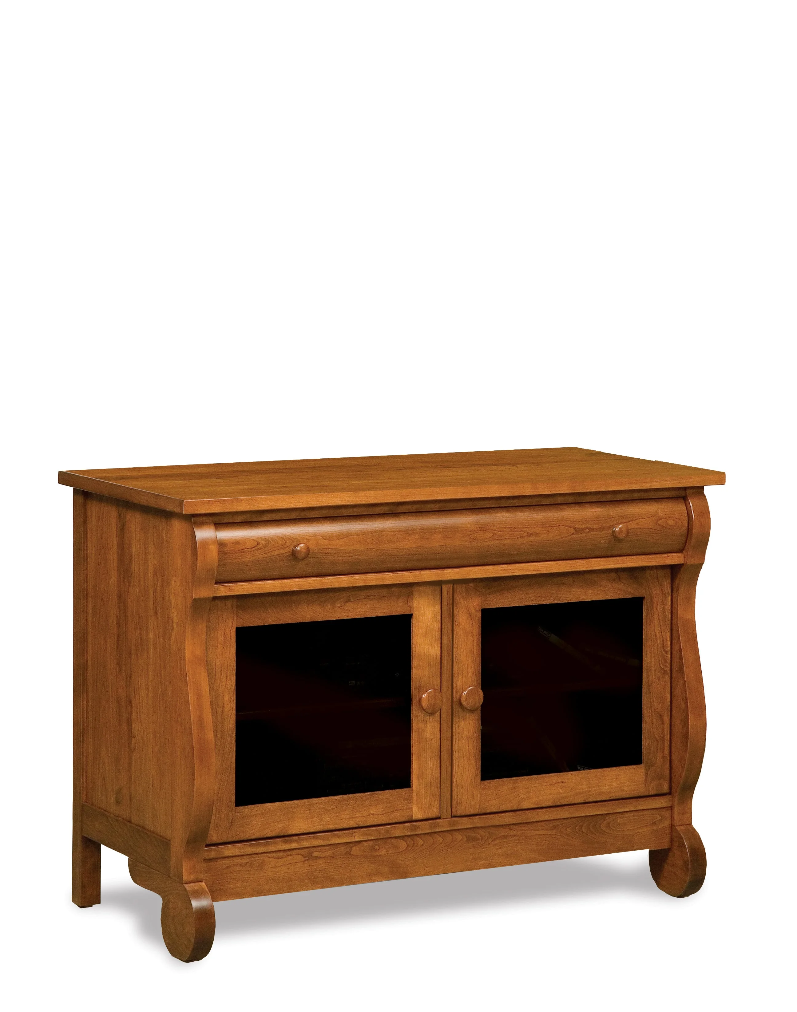 Forks Valley Woodworking Media Stands FVE-031-OCS Old Classic Sleigh 2 ...