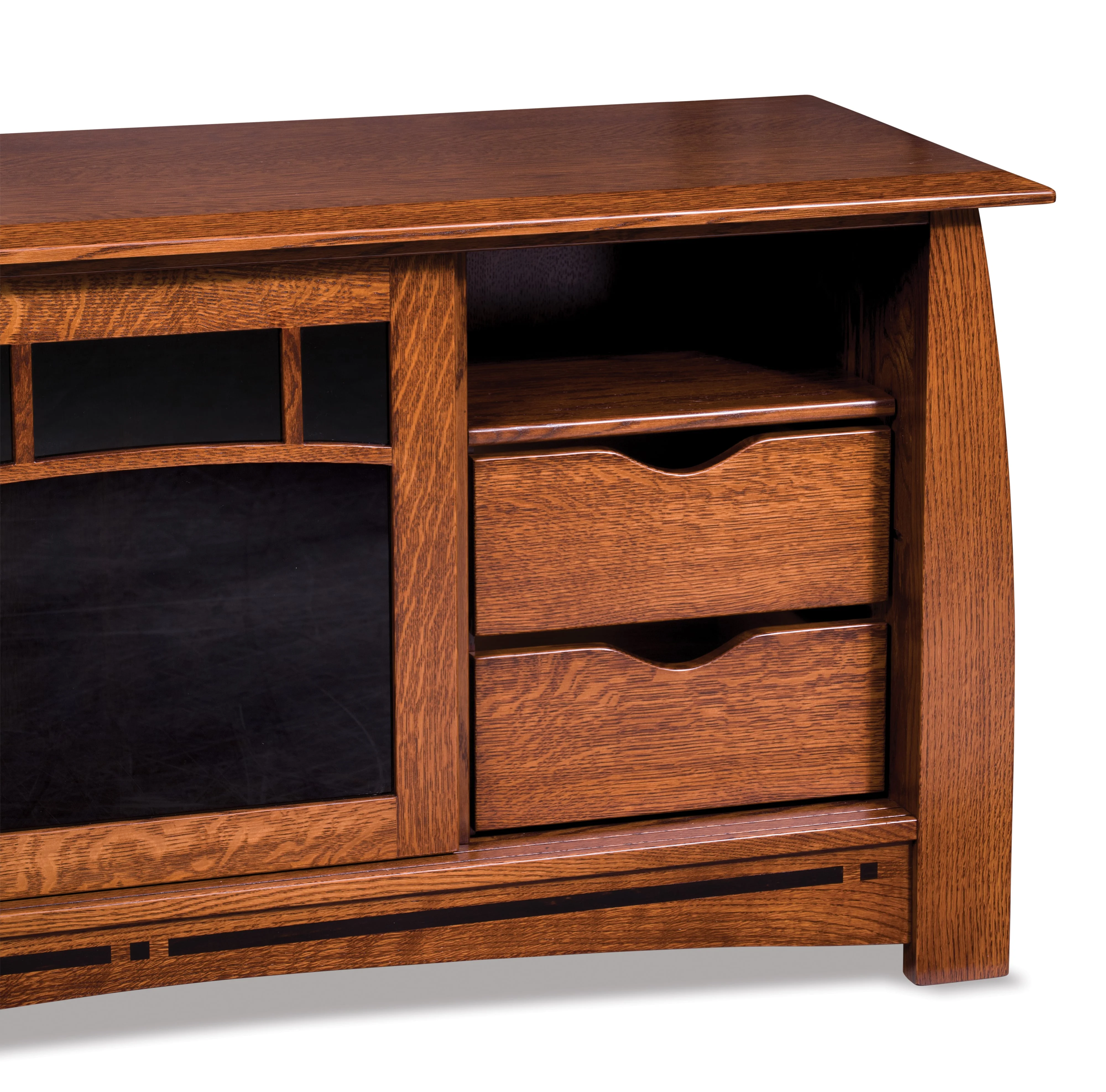 Forks Valley Woodworking Media Stands FVE-060-BC-BP Boulder Creek 3 ...