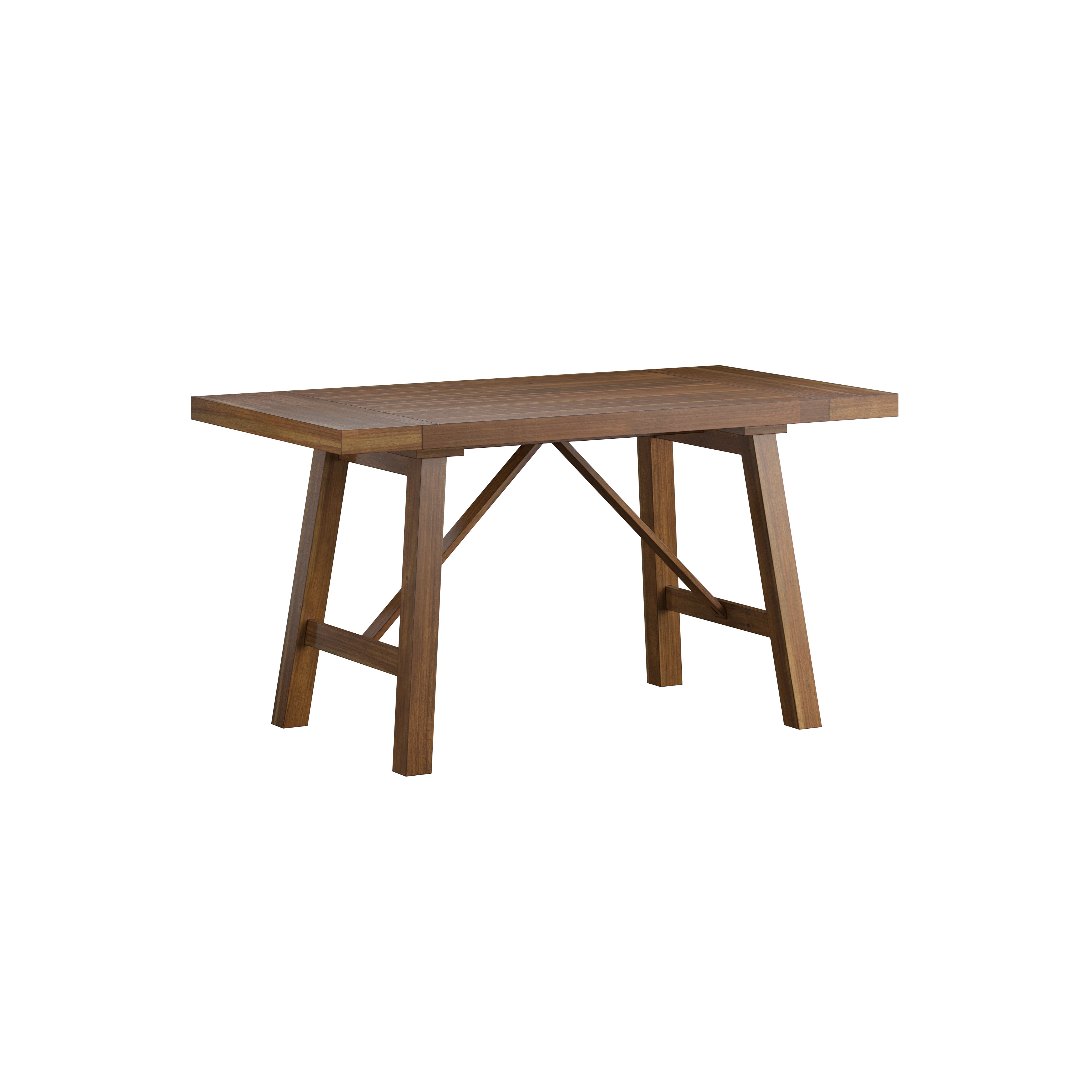 Conway 77651 Farmhouse Rectangular Gathering Height Table with Table ...