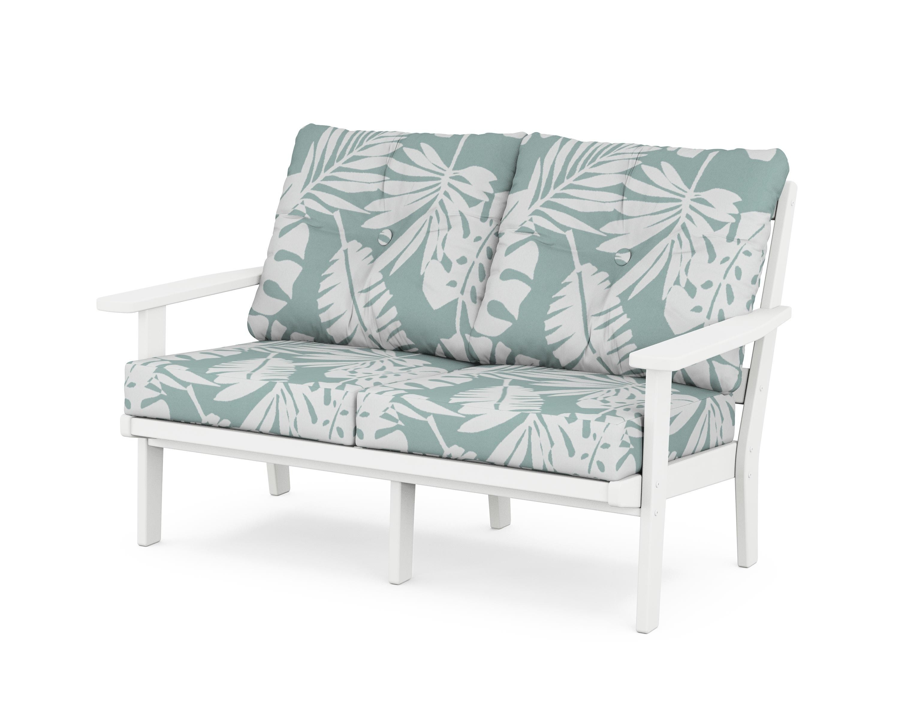 POLYWOOD Oxford 4452-WH122 Oxford Deep Seating Loveseat | Rooms and ...