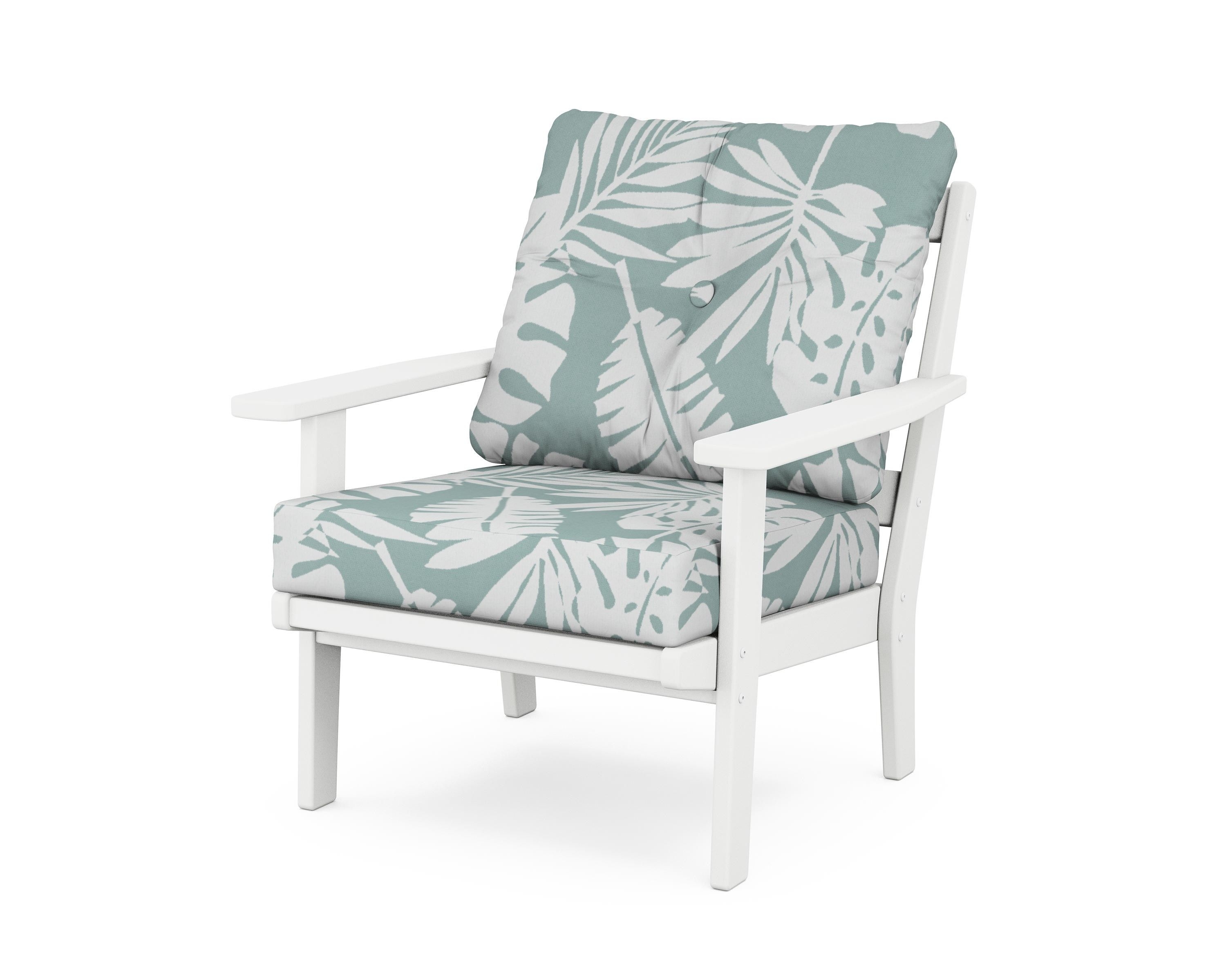 POLYWOOD Oxford 4451-WH122 Oxford Deep Seating Chair | Rooms and Rest ...