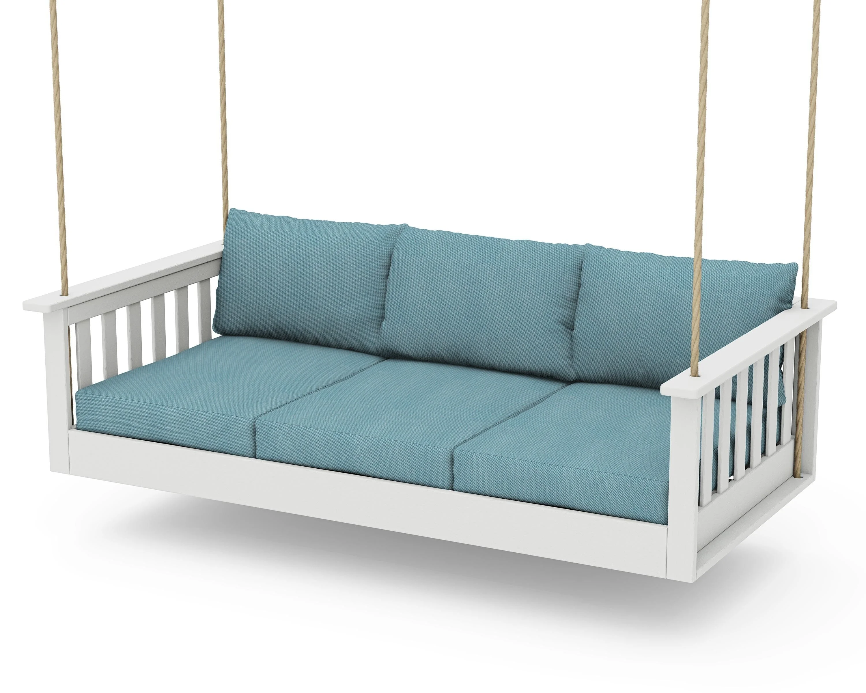 Polywood Vineyard GNSB3775VWH-159679 Vineyard Daybed Swing | Bowman's ...