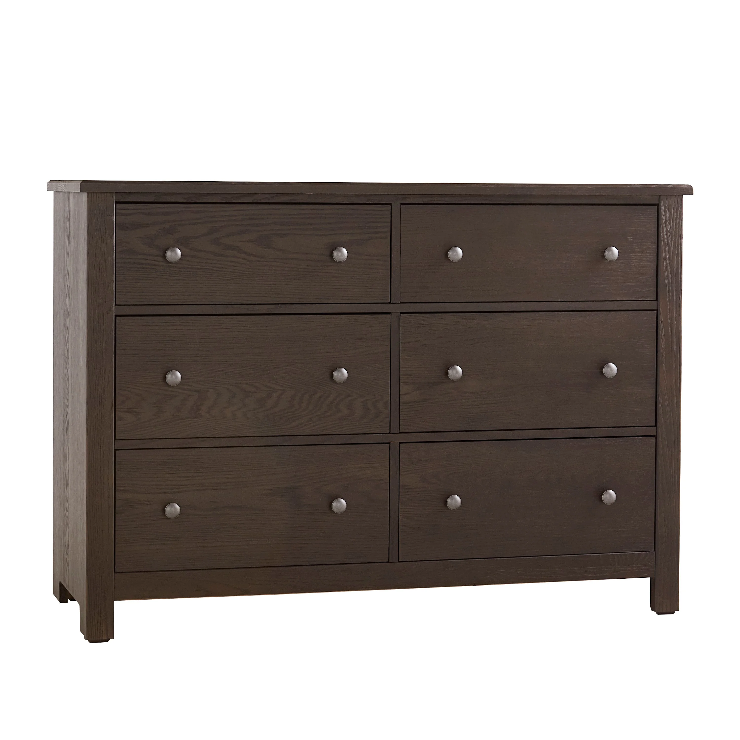 Vaughan Bassett Fundamentals 10-002 Transitional 6-Drawer Dresser ...