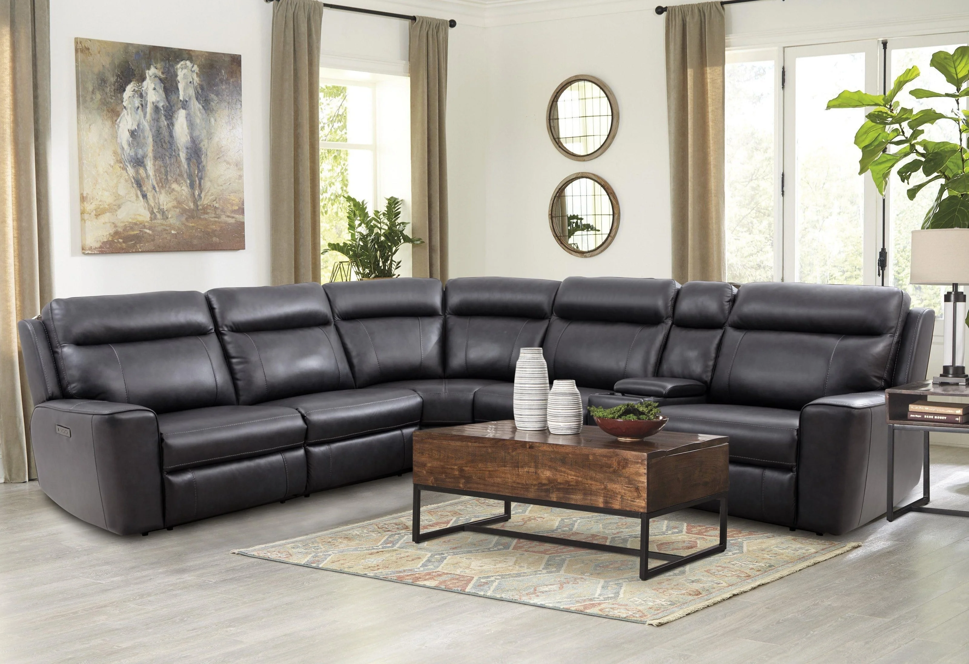 70309 70309_CHARCOAL-1 Sectional Sofa | American Furniture Galleries ...