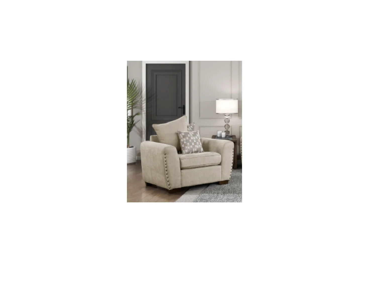 Silverthorne 8579SS-1 Transitional Chair with Nailhead Trim | American ...