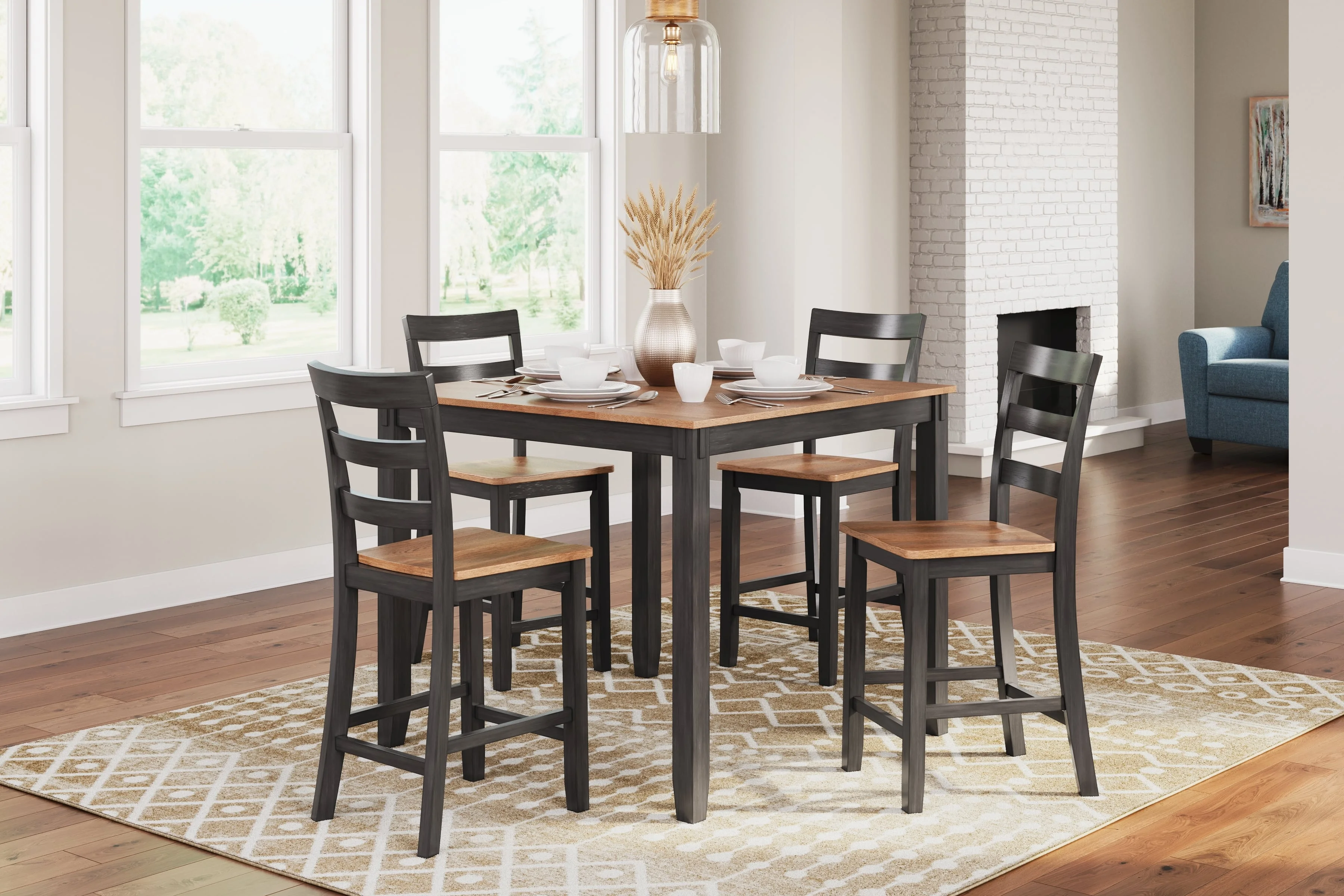 Gesthaven D396-223- 5-Piece Counter Height Set | American Furniture ...