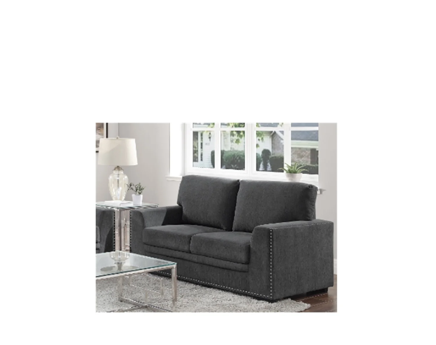 Morelia 9468CC-2 Transitional Loveseat with Nailhead Trim | American ...