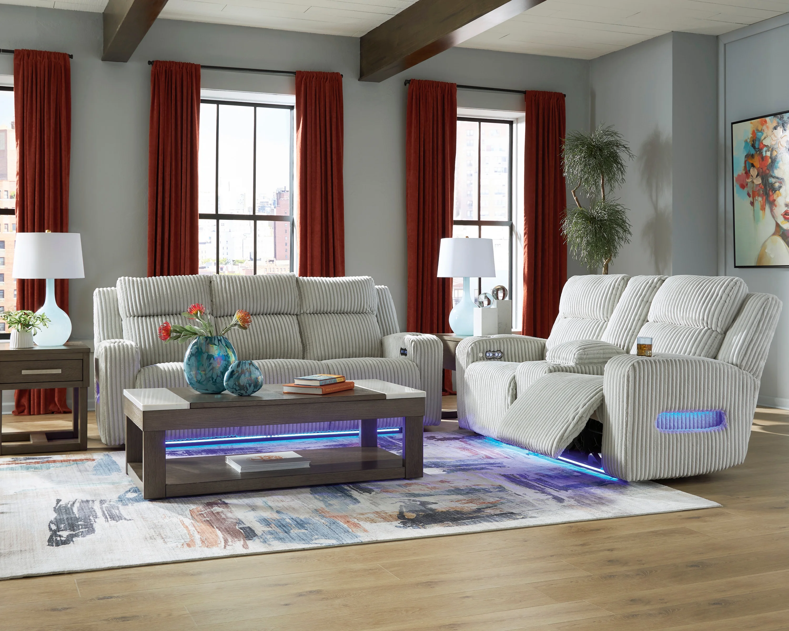 Forest Lake PC64203A Power Reclining Sofa and Loveseat with comfortable ...