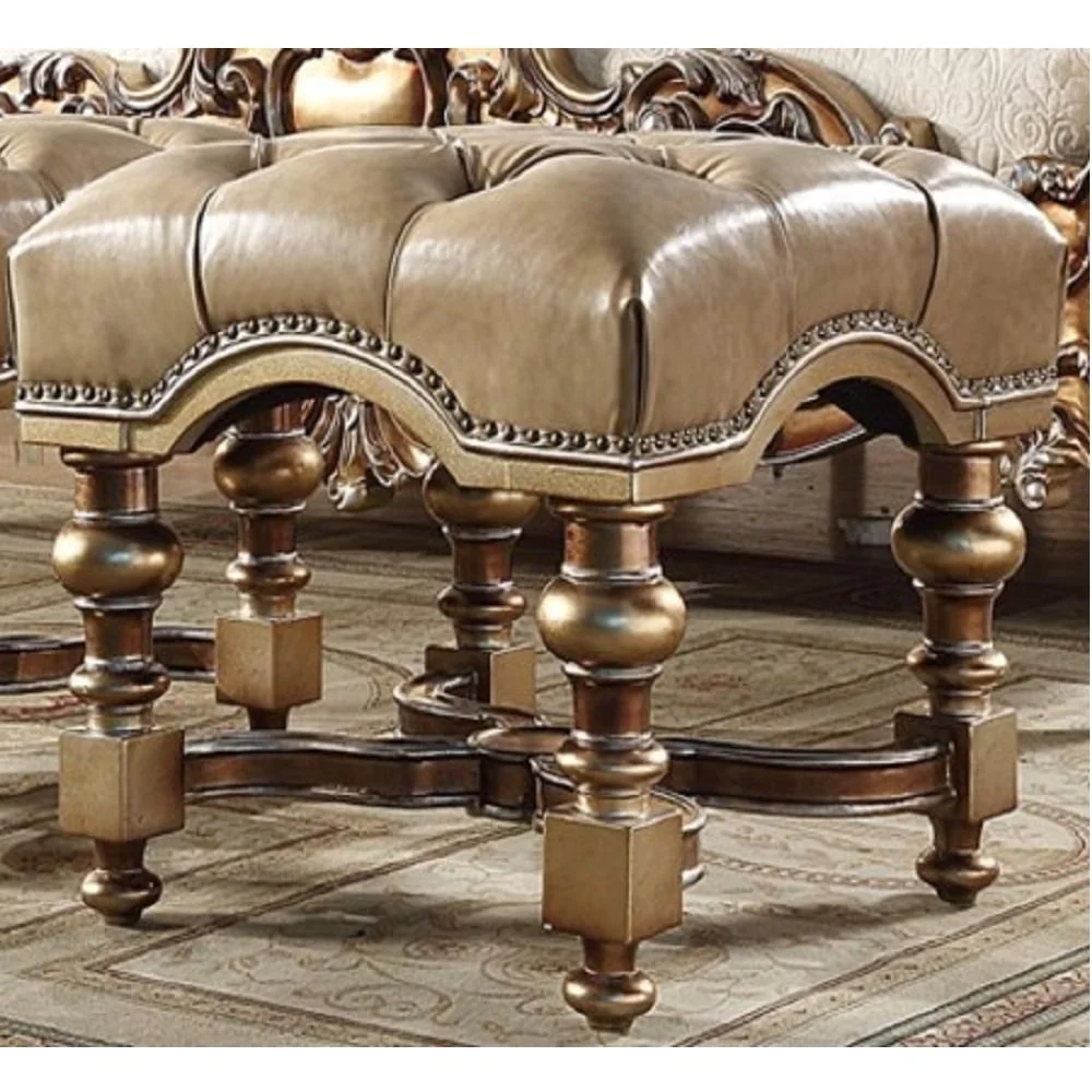 Acme Furniture Asenka BD20018 Traditional Tufted Stool | Del Sol ...