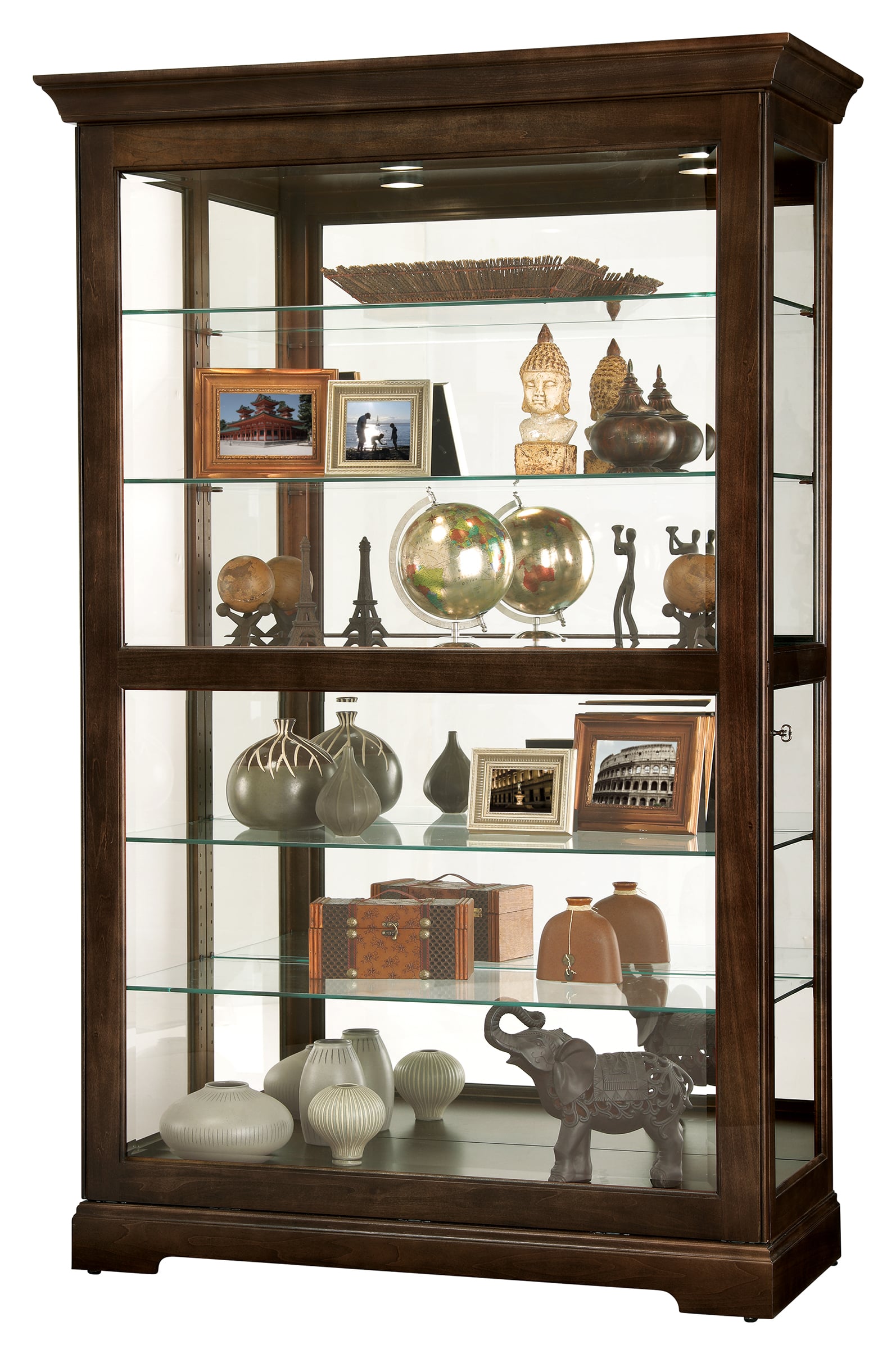 Howard Miller 680626 Kane IIi Curio Cabinet Fine Home Furnishings Curio Cabinets