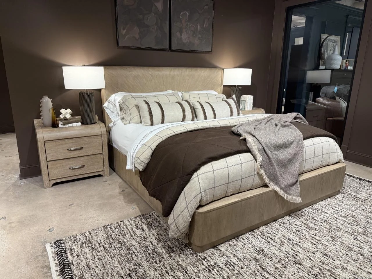 Legacy Classic Flow 5220-4211K Contemporary Upholstered King Sleigh Bed ...