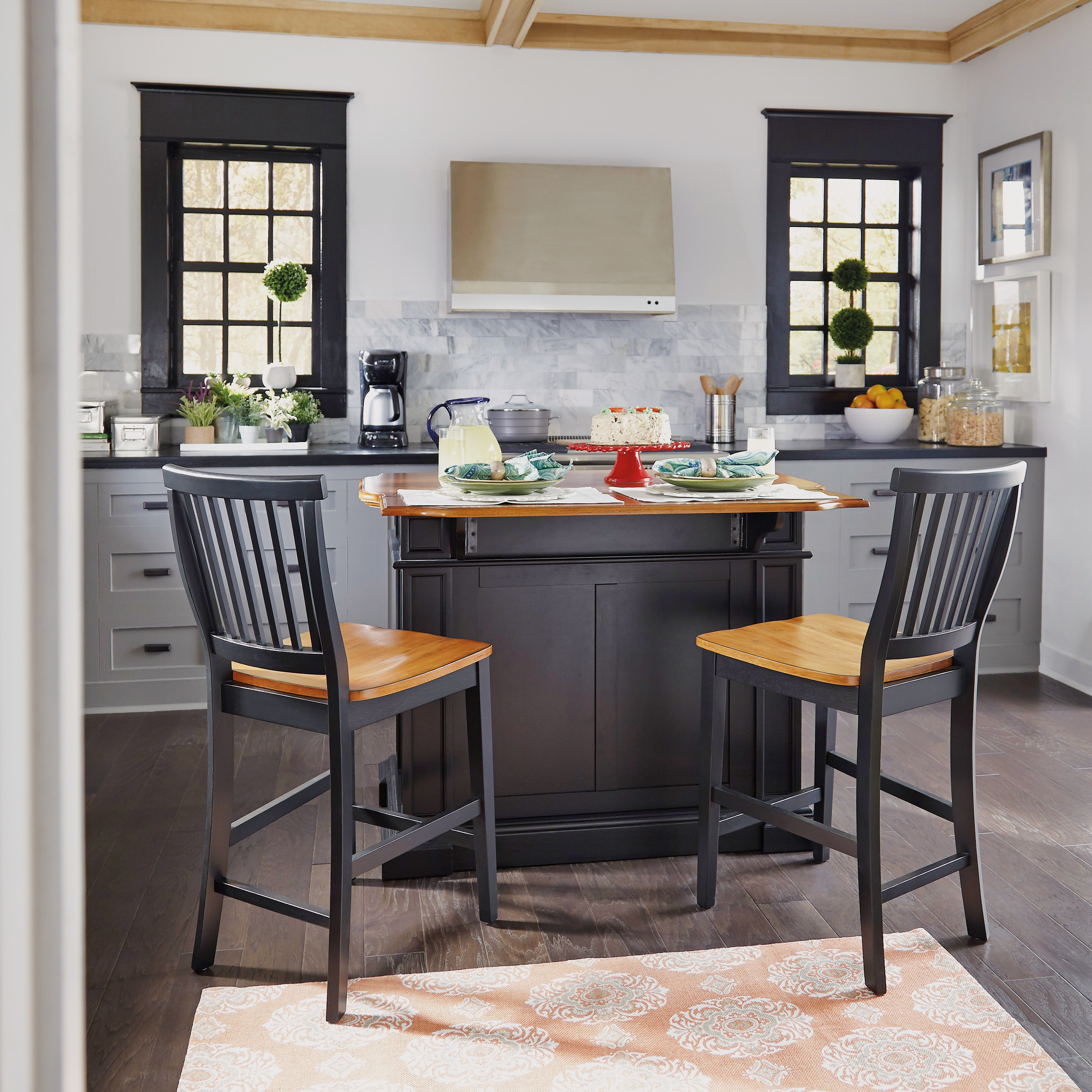 homestyles Montauk 5003 948 Traditional 3 Piece Kitchen Island Set Value City Furniture Dining Kitchen Island