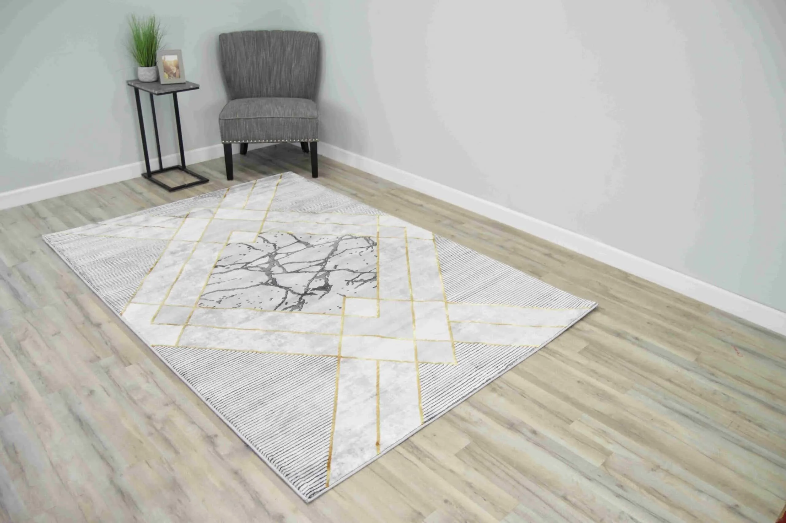 24731 LUXURY 8X11 GREY AREA RUG | | 7 Day Furniture | Rugs