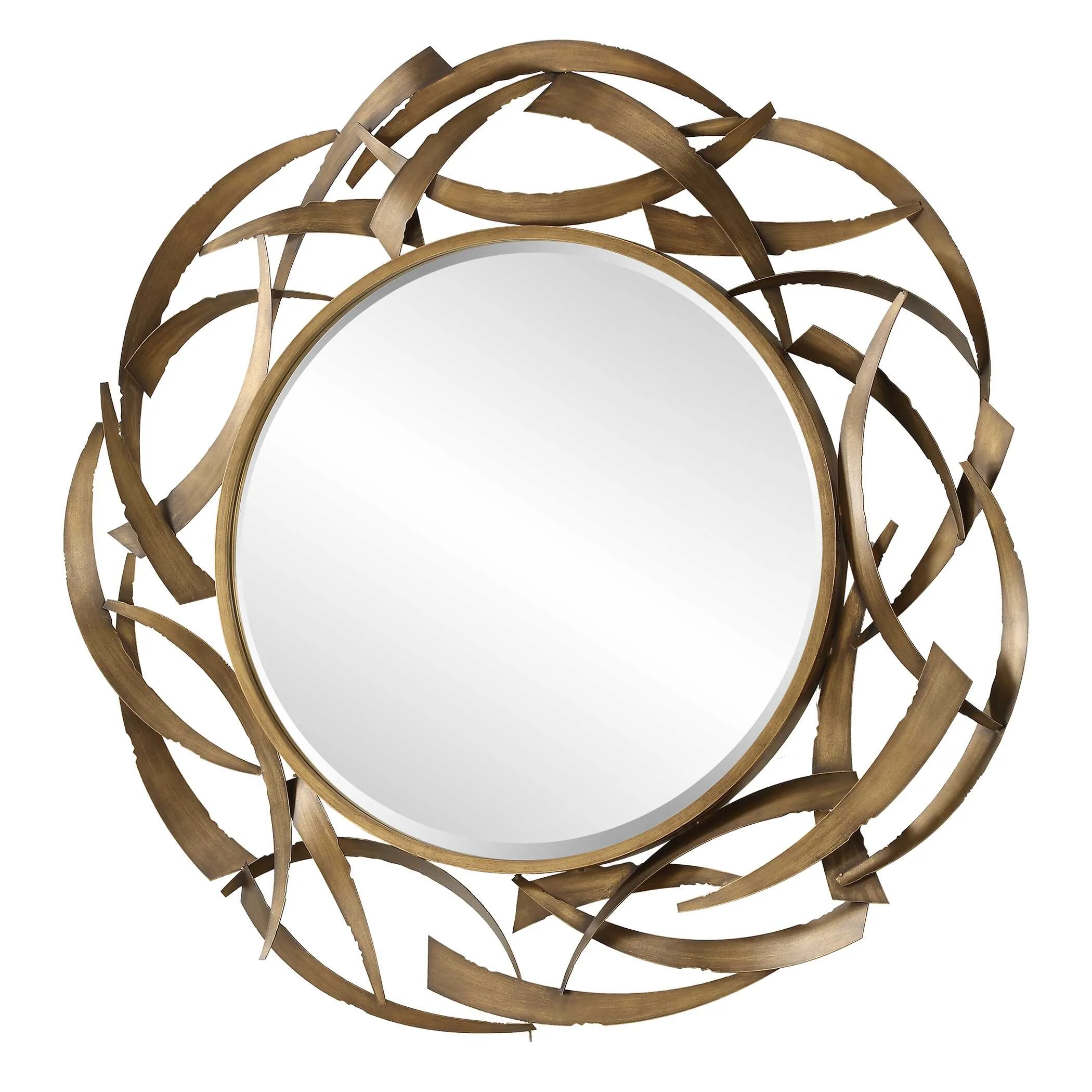 Uttermost Cutting Edge 8181 Cutting Edge Bronze Round Mirror ...