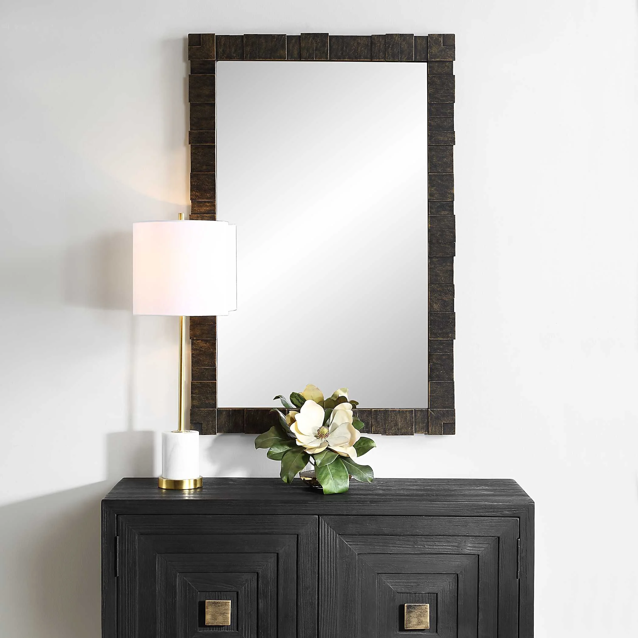 Uttermost Bustelo 8236 Bustelo Dark Bronze Mirror | Mueller Furniture ...