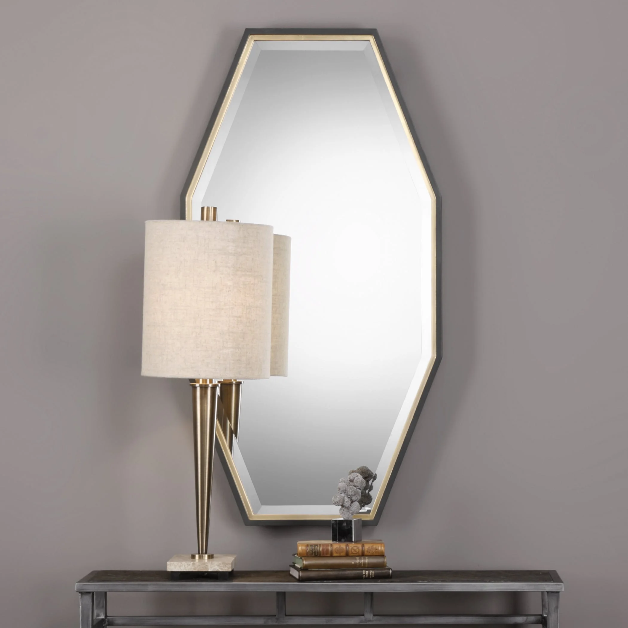 Uttermost Savion 9258 Savion Gold Octagon Mirror | Birmingham Wholesale ...