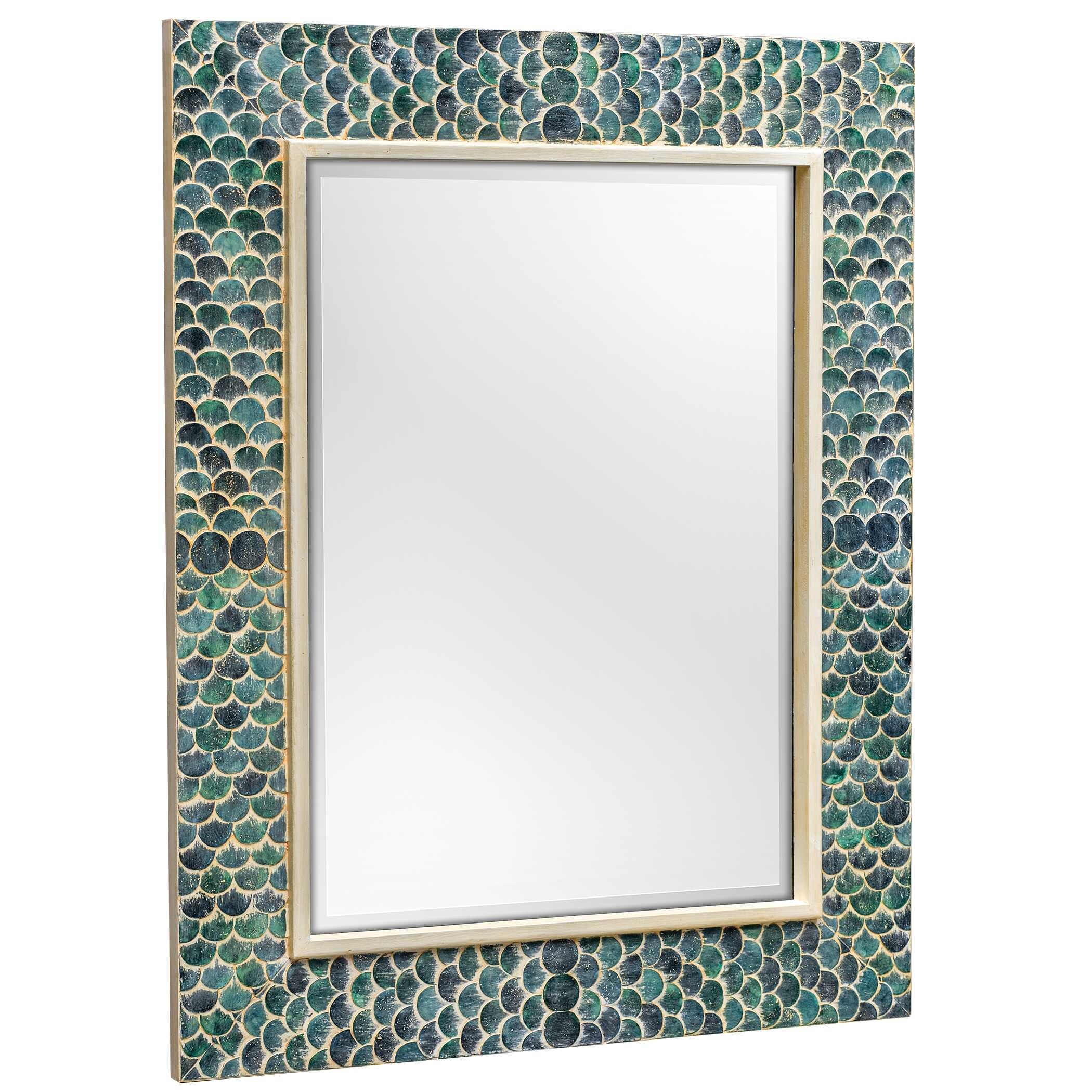 Uttermost Makaria 8157 Makaria Coastal Blue Mirror | Broadway Furniture ...