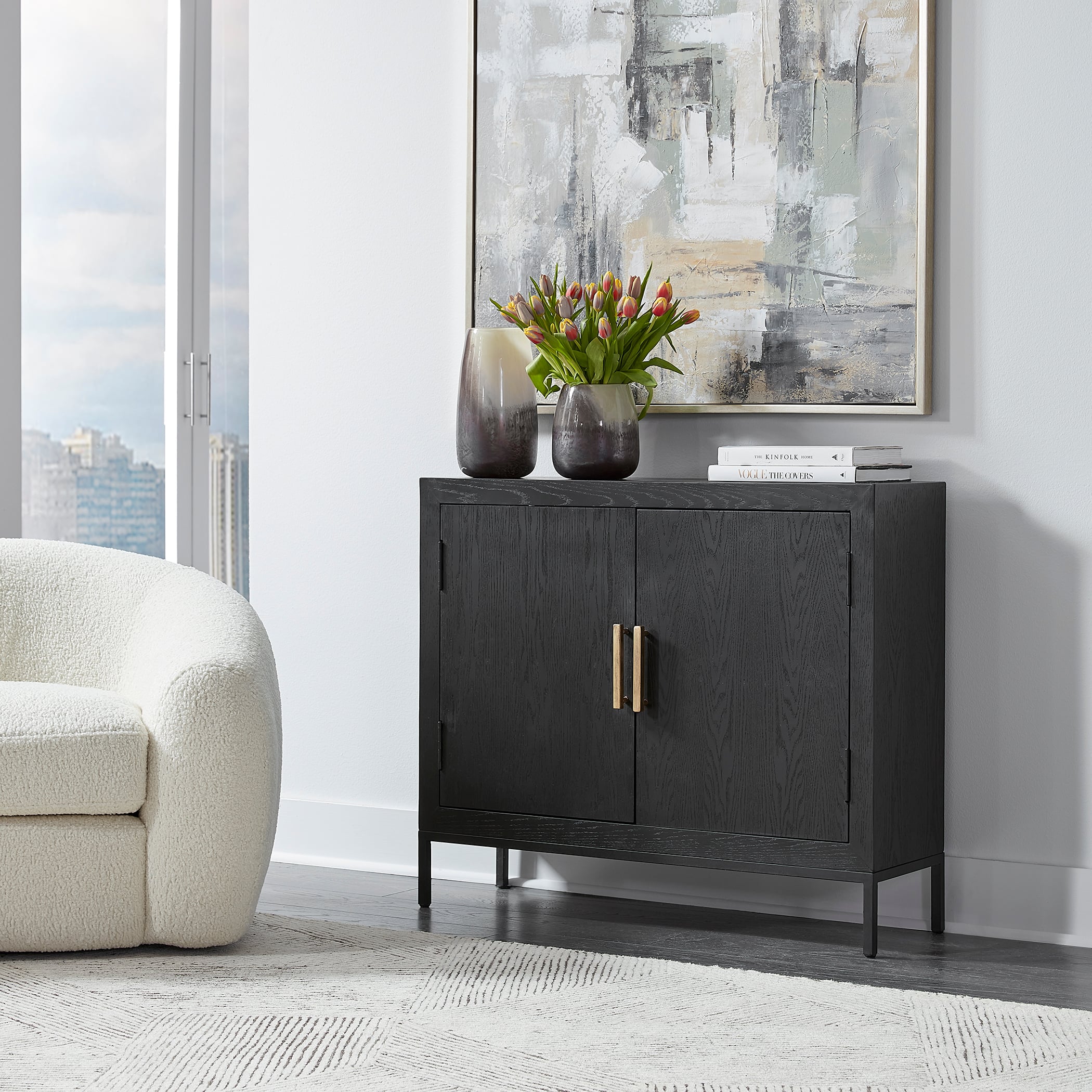 Arik 2 door accent cabinet store
