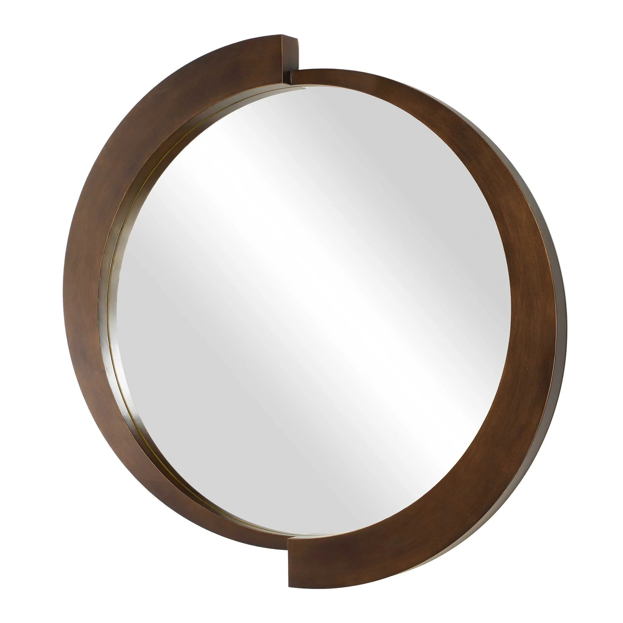 Uttermost Reverse 8227 Reverse Round Mirror | Stuckey Furniture ...