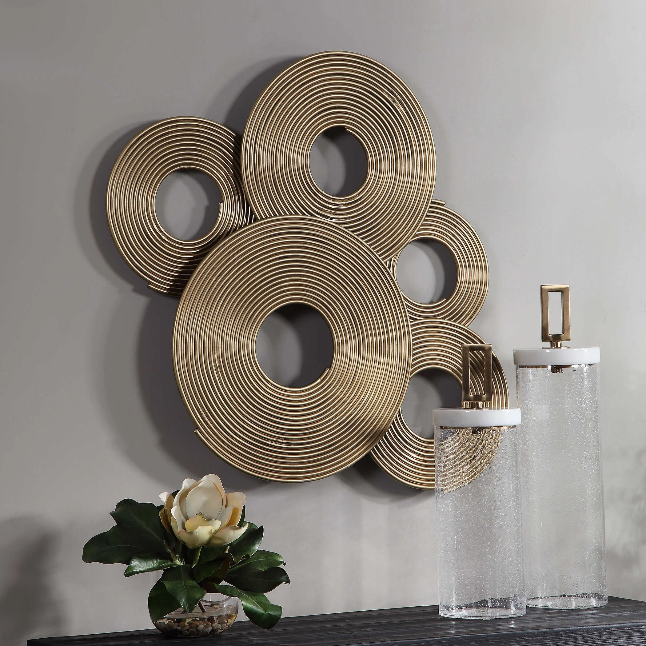 Uttermost Ahmet 4201 Ahmet Gold Rings Wall Decor | Wayside Furniture ...