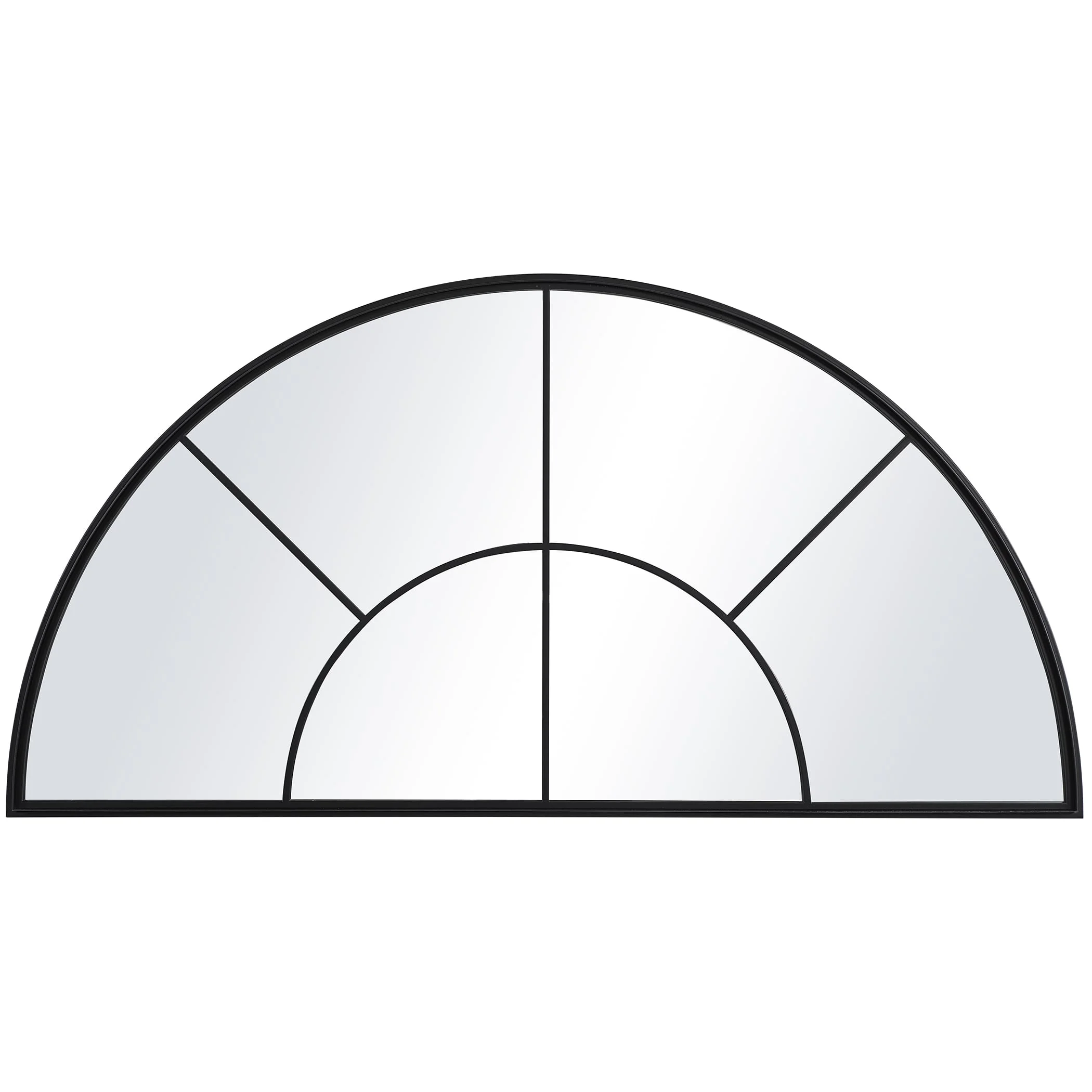 Uttermost Rousseau 9733 Rousseau Iron Window Arch Mirror | Mueller ...